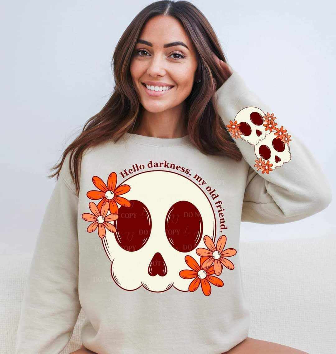 Hello darkness, my old friend FRONT ONLY (LYTTLE) 67840 DTF transfer – Mud & Grace Transfers