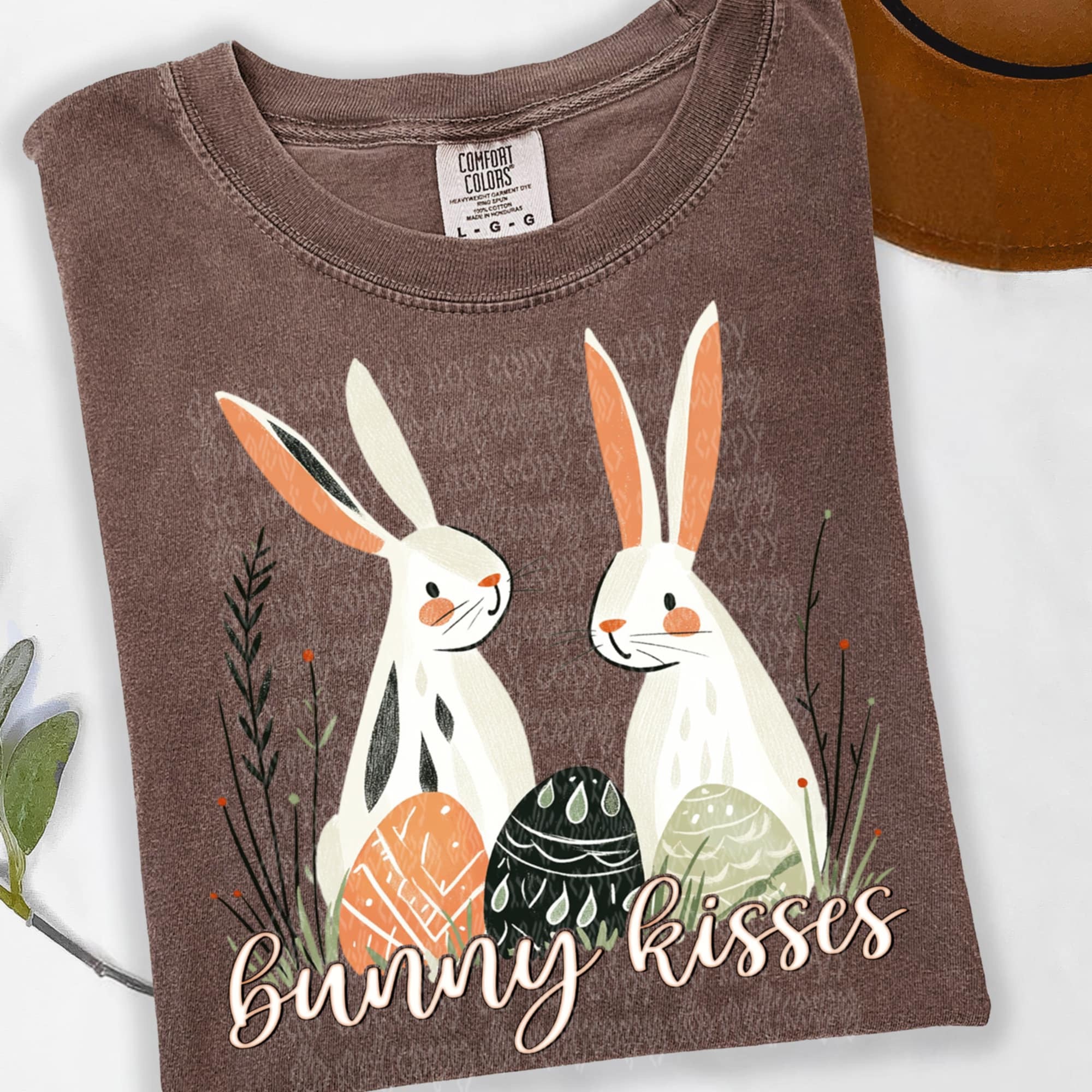 Bunny kisses white bunnies (TTD) 91548 DTF transfer – Mud & Grace Transfers