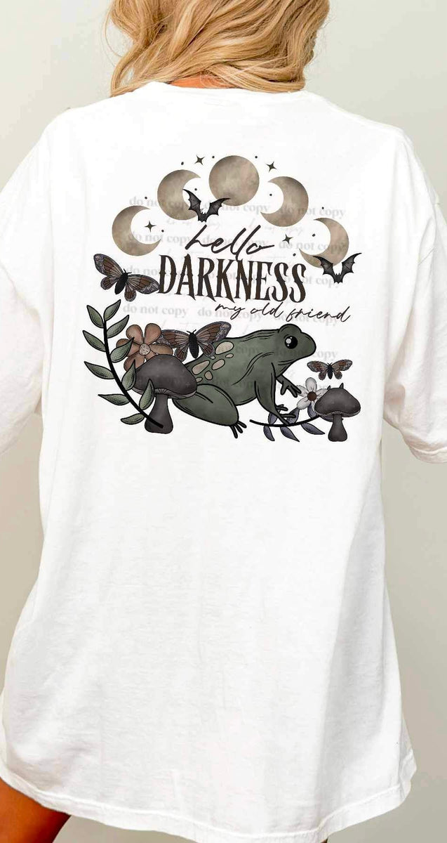 Hello darkness my old friend frog and moons (CSC) 24382 DTF transfer – Mud & Grace Transfers