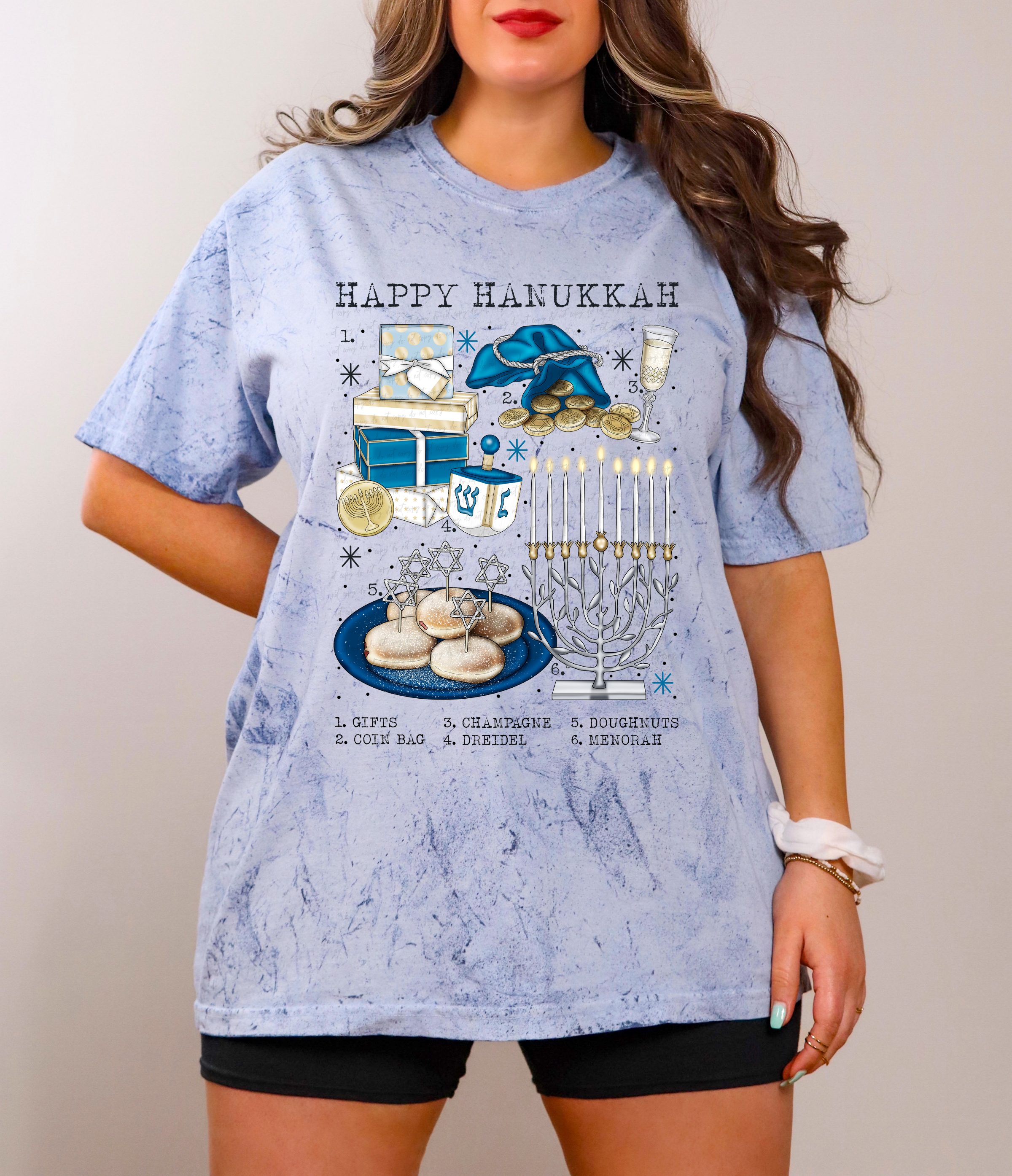 Happy Hanukkah Chart 115578 DTF transfer – Mud & Grace Transfers