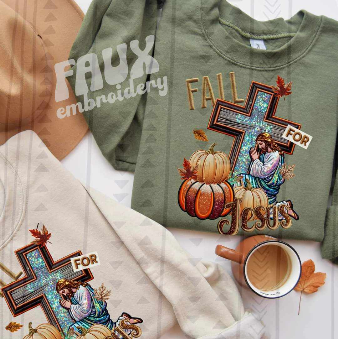 Fall for jesus exclusive 41186 DTF TRANSFER – Mud & Grace Transfers