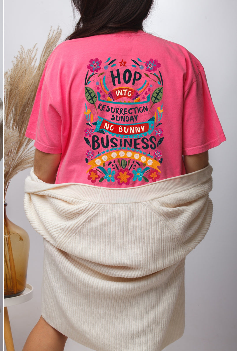 Hop into resurrection sunday no bunny business 22413 DTF transfer – Mud & Grace Transfers