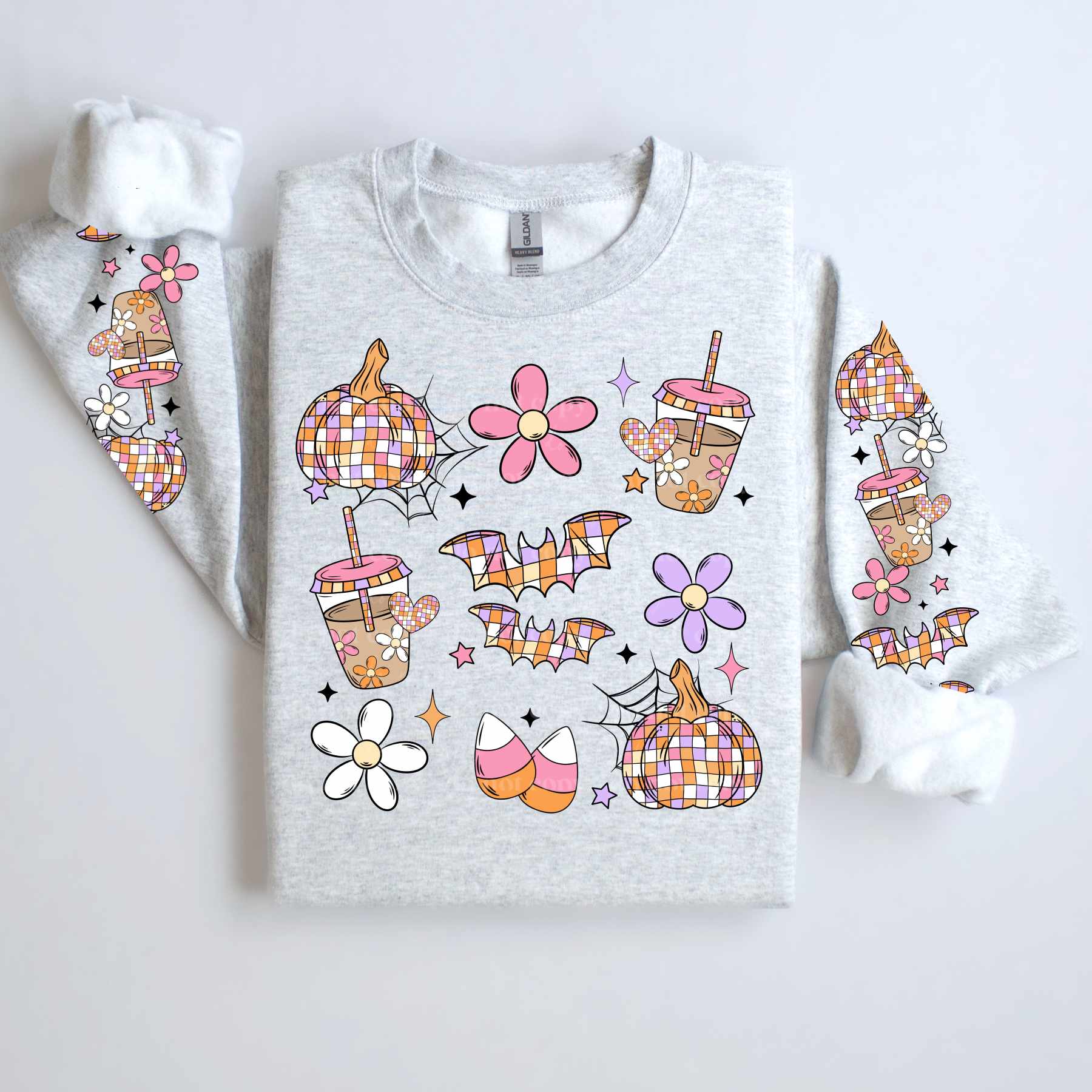 Groovy halloween items FRONT ONLY (CSC) 44884 DTF transfer – Mud & Grace Transfers