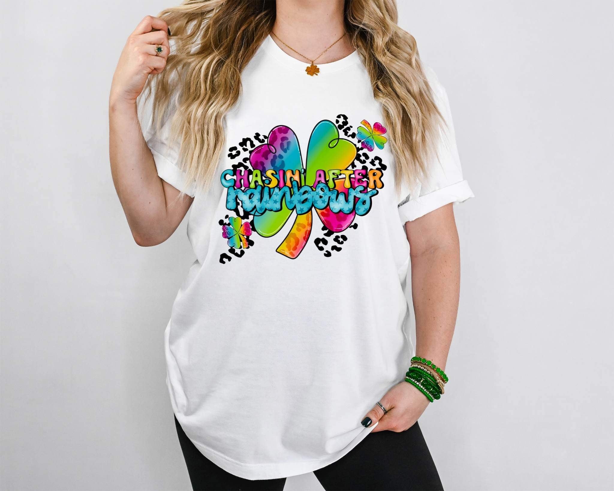 Chasing after rainbows DTF transfer – Mud & Grace Transfers