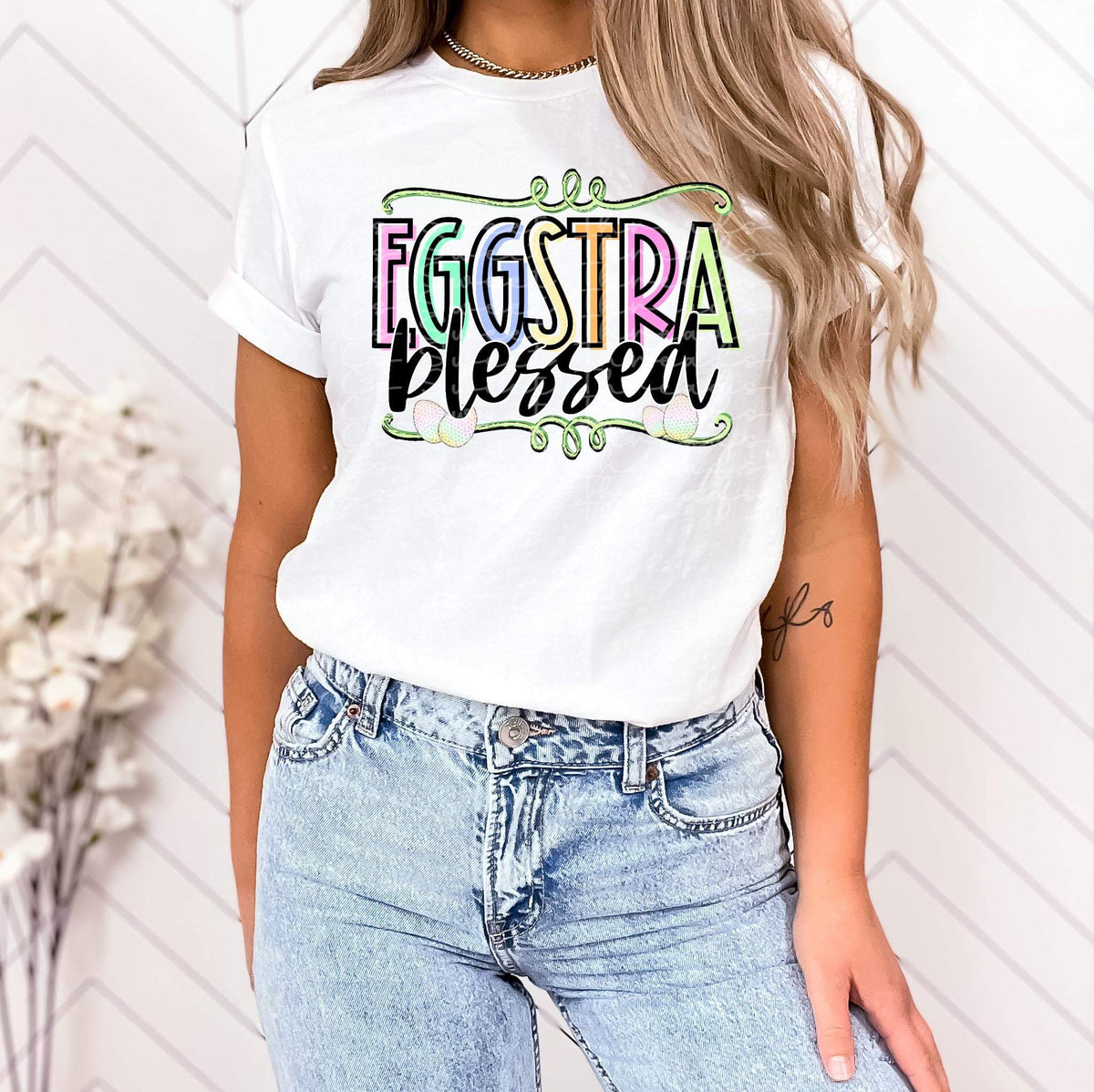 Eggstra Blessed DTF TRANSFER – Mud & Grace Transfers