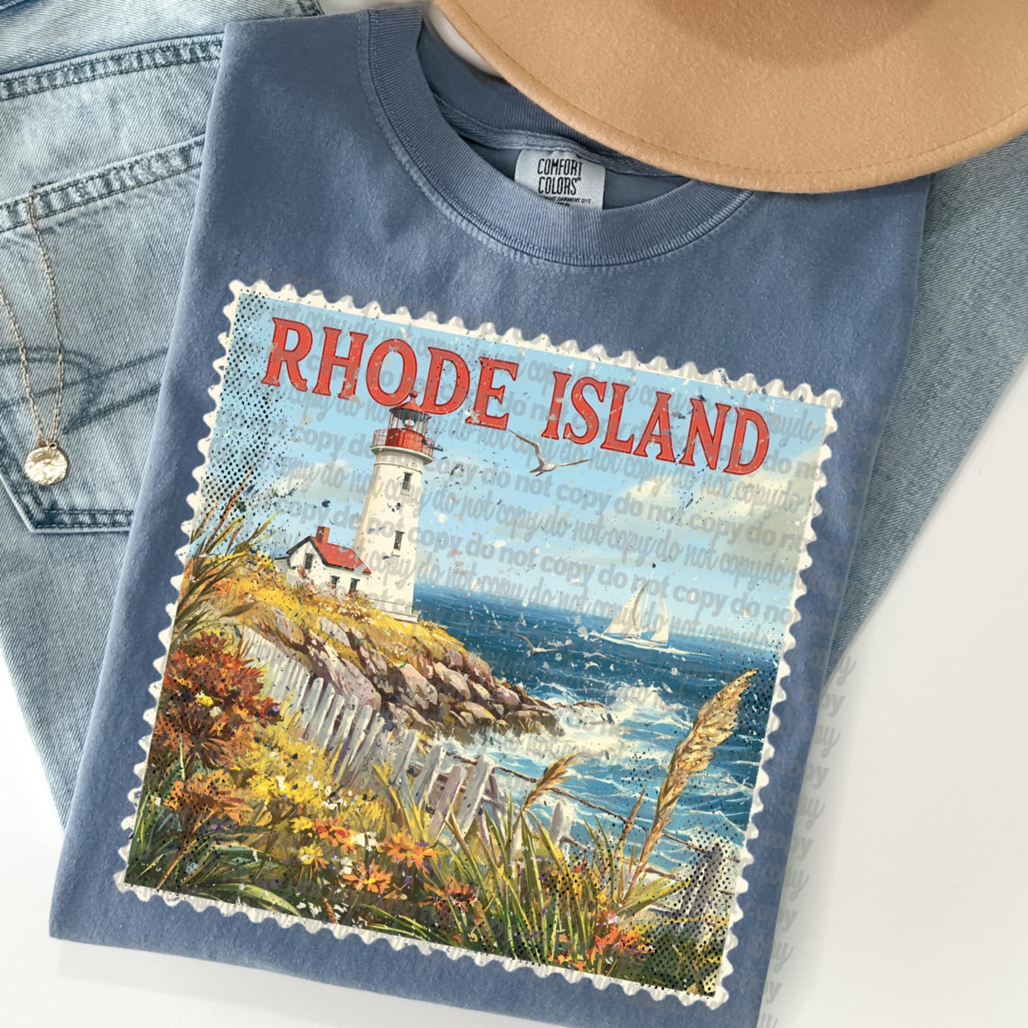 Rhode Island State Stamp (TTD) 99105 DTF transfer – Mud & Grace Transfers