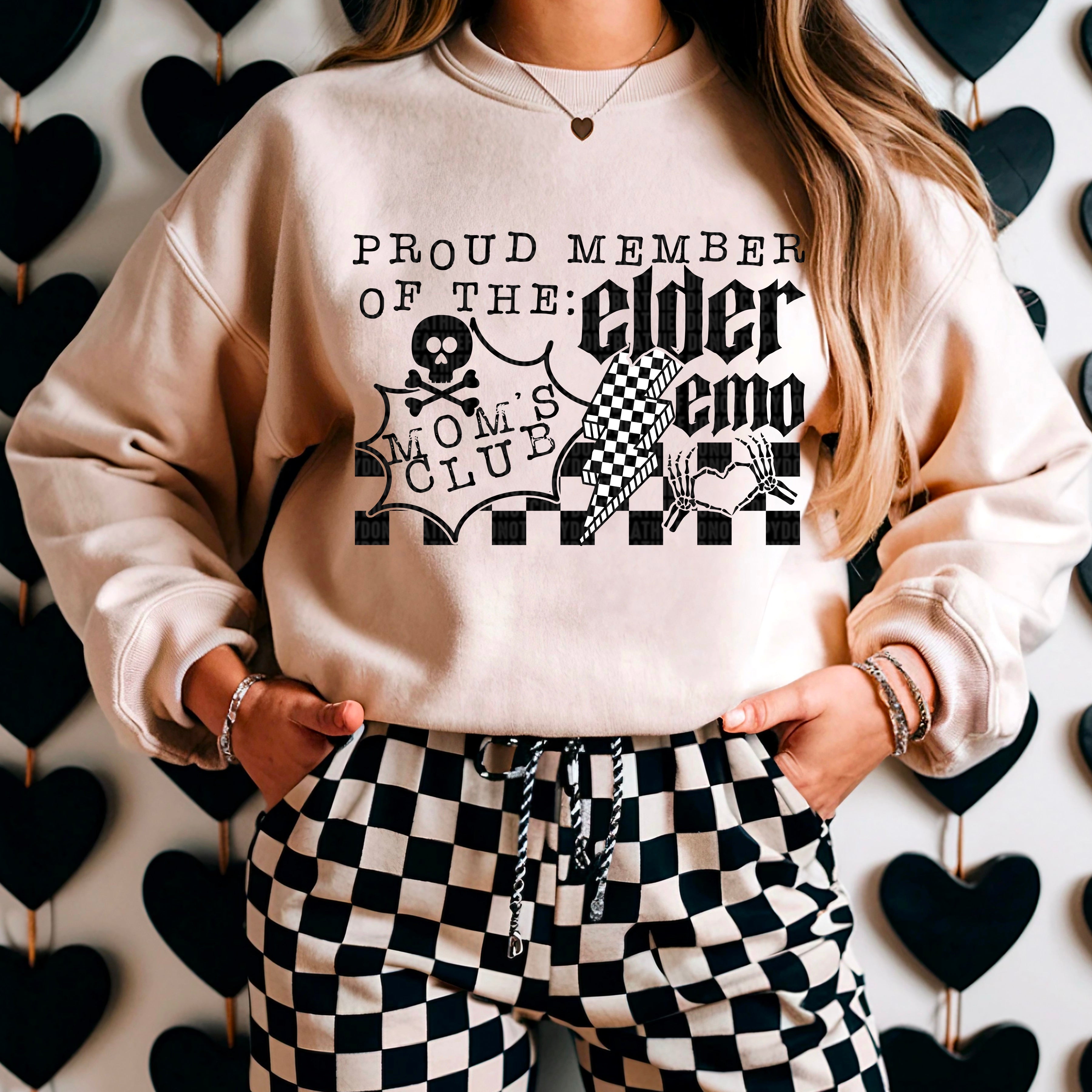 Proud member of the elder emo moms club 91761 DTF transfer – Mud ...