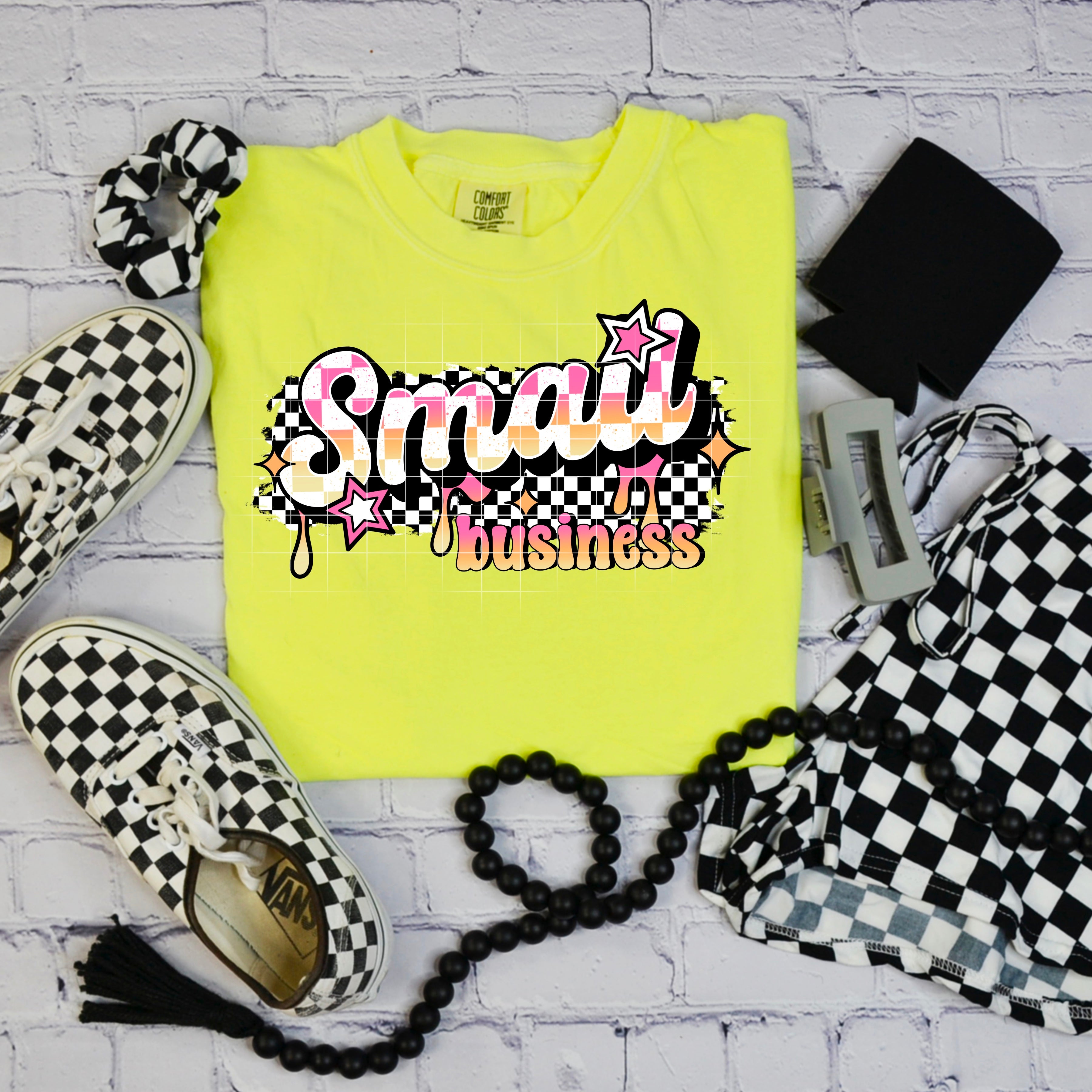 Small Business Drippy Checker (CSC) DTF transfer – Mud & Grace Transfers