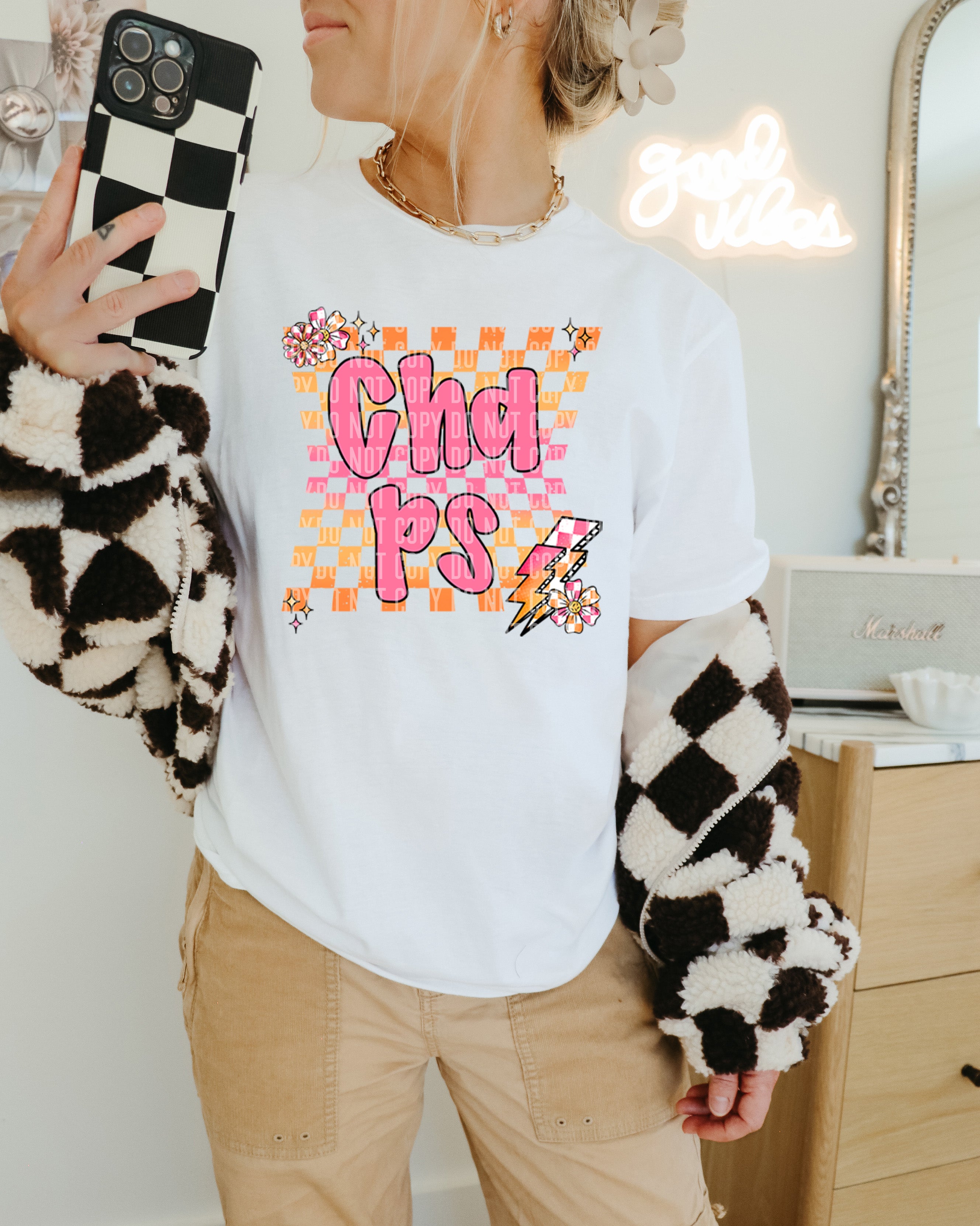 Chaps Checker Pop (Caplinger) 102601 DTF transfer – Mud & Grace Transfers