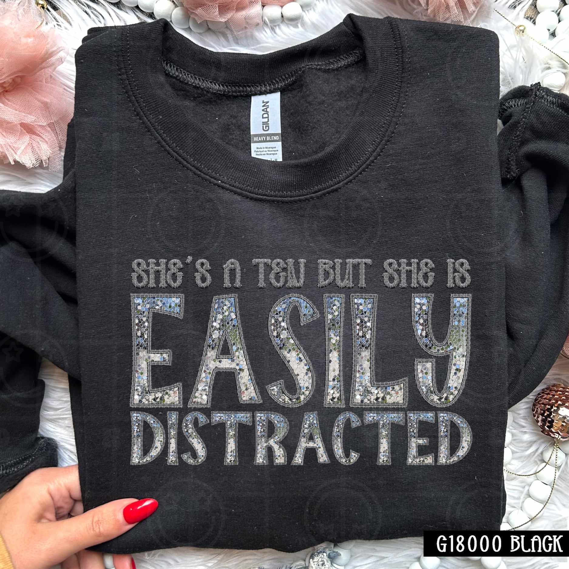 She’s a ten but she is easily easily distracted (HW) 73508 DTF transfe ...