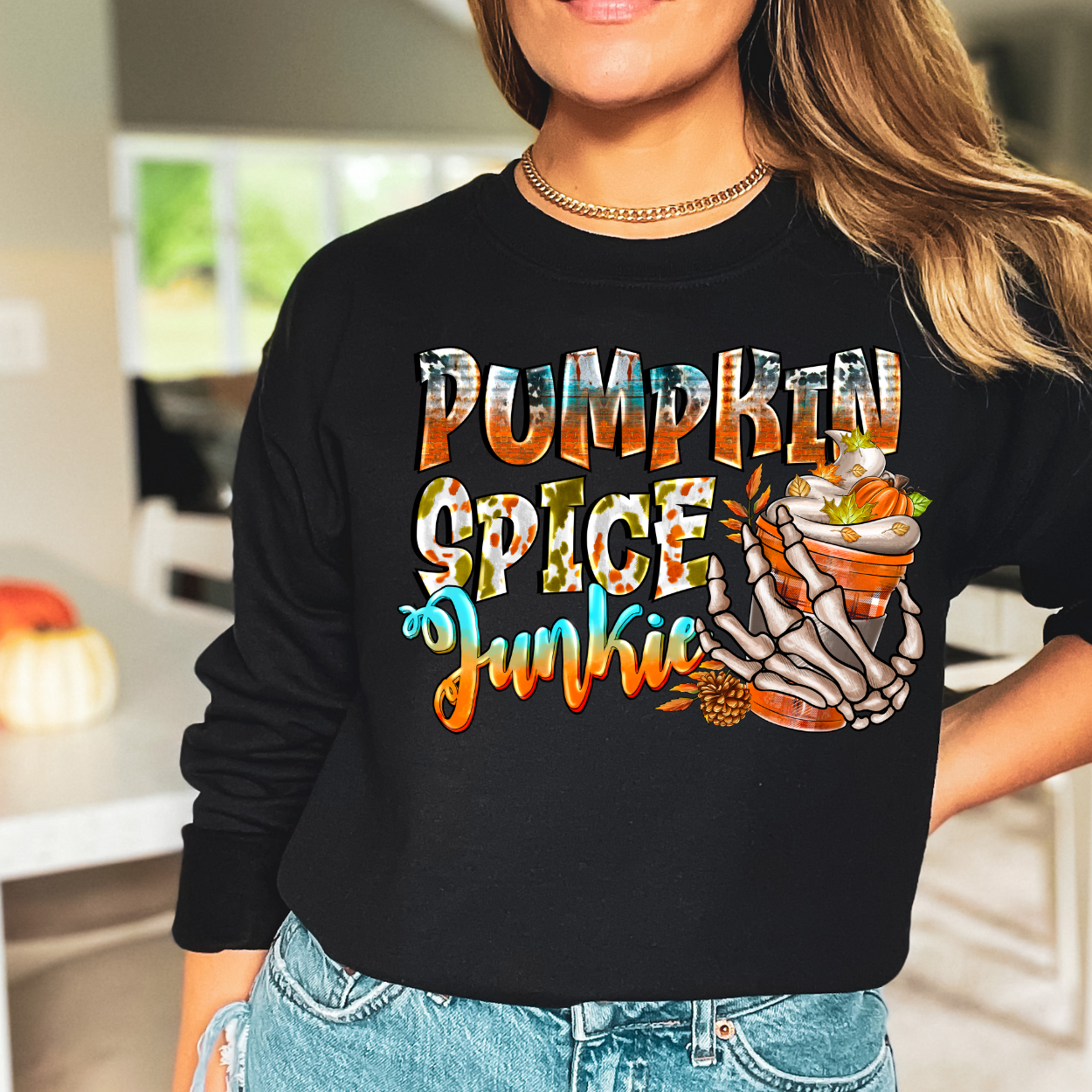 Pumpkin Spice Junkie (RD) DTF Transfer – Mud & Grace Transfers