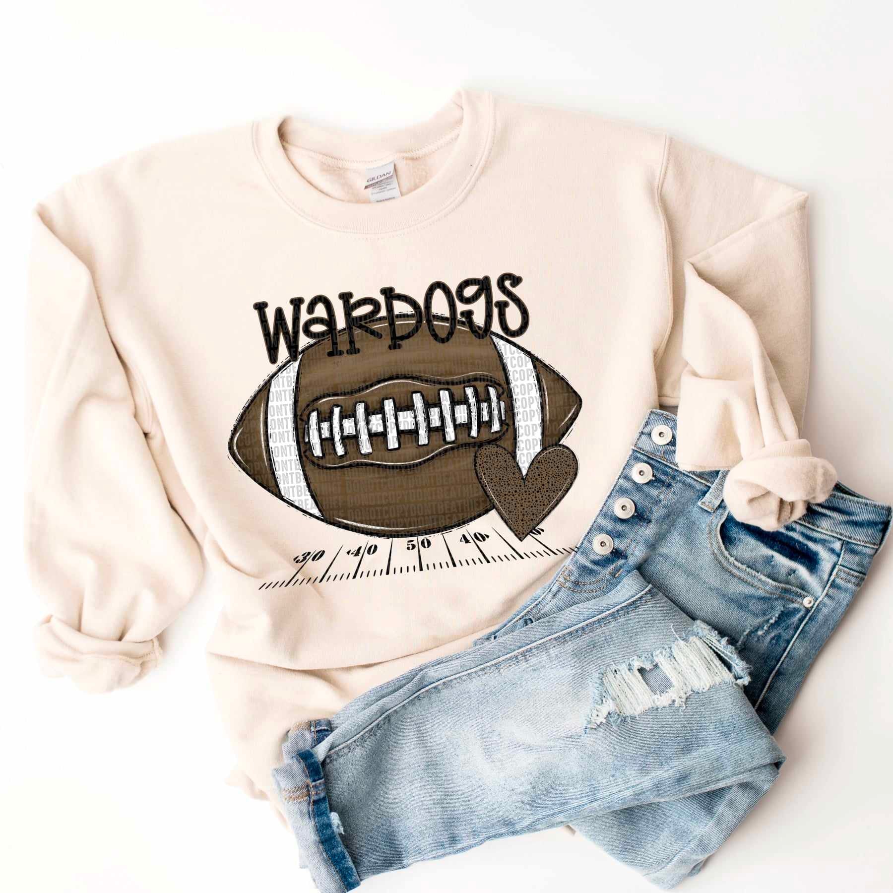 Wardogs football 53351 DTF transfers – Mud & Grace Transfers