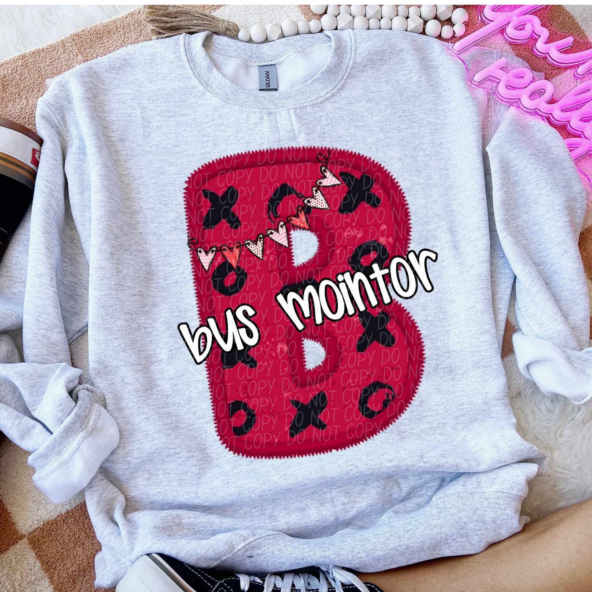 B bus monitor valentine (CITY) 79129 DTF transfer – Mud & Grace Transfers