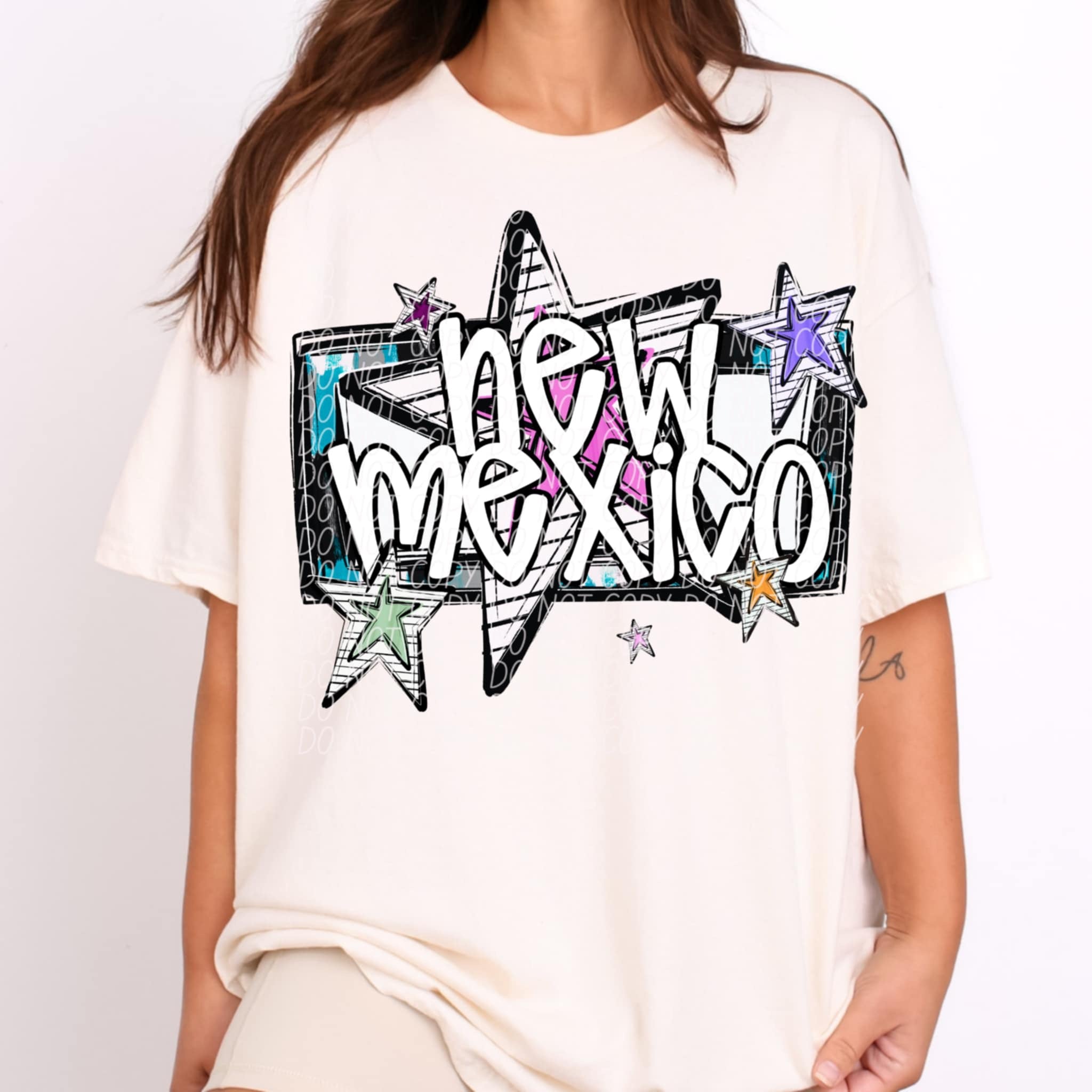 New mexico stars (CITY) 85420 DTF transfer – Mud & Grace Transfers