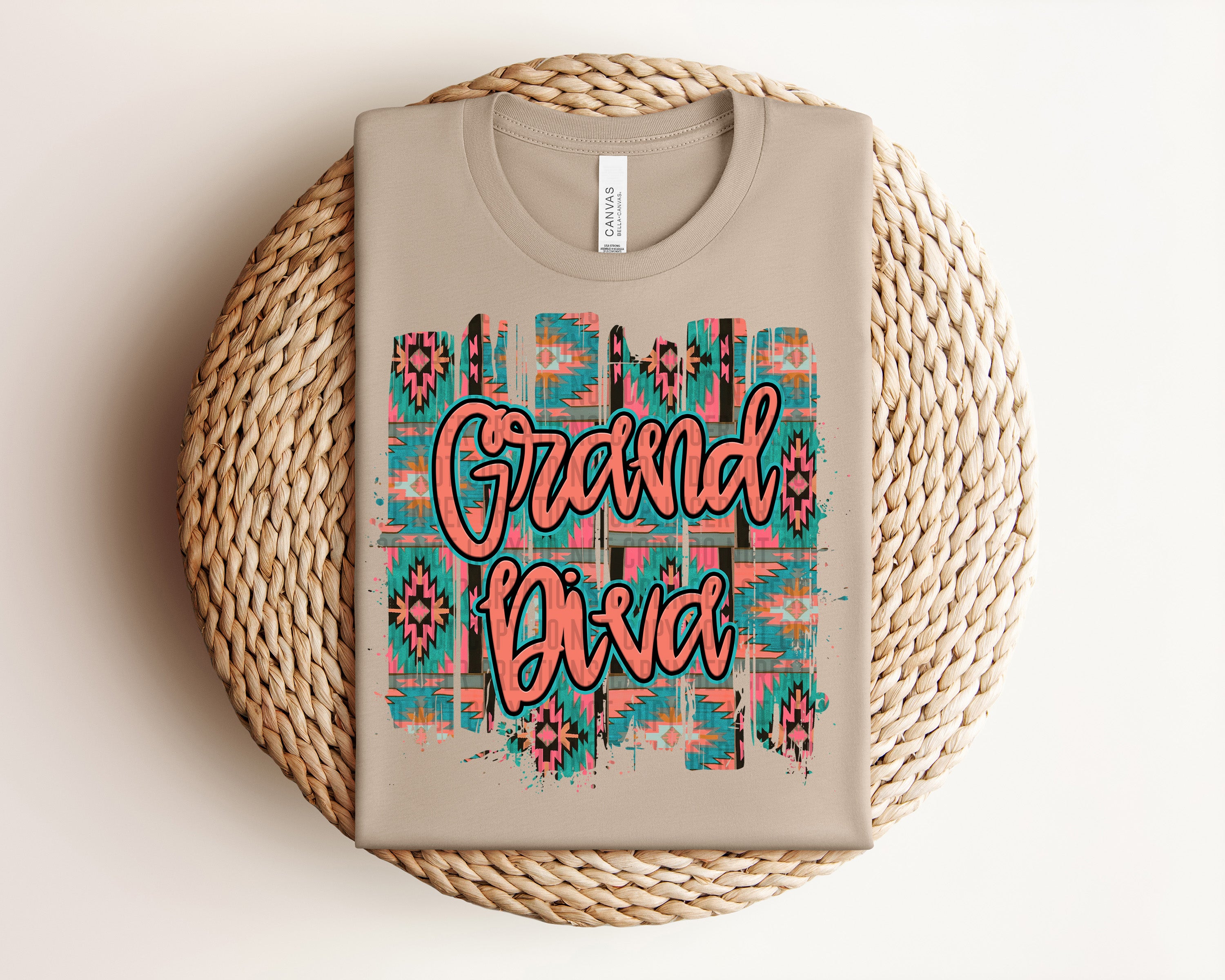 Grand Diva Aztec Brushstrokes (Caplinger) DTF transfer – Mud & Grace ...
