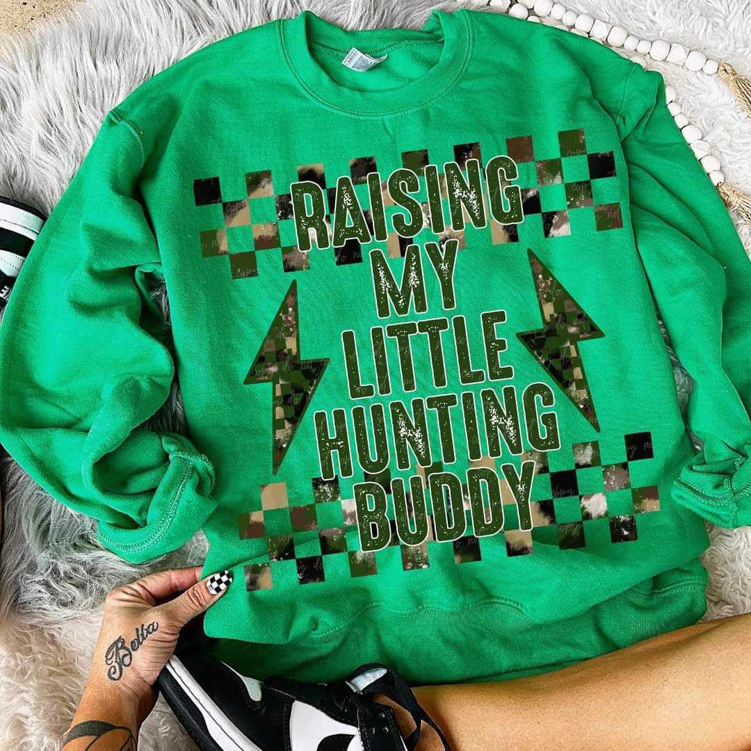 Raising my little hunting buddy lightning bolt BOY (VIRGO) 70572 DTF t ...