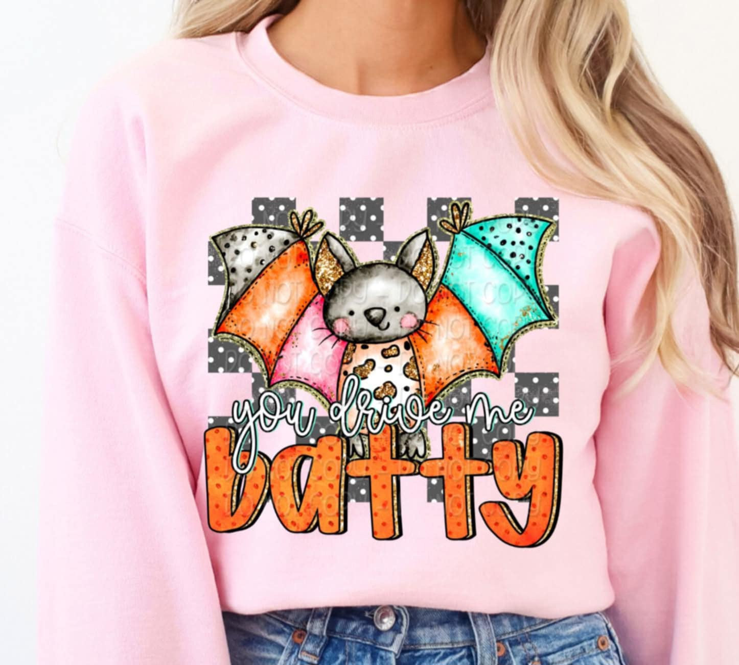 You Drive Me Batty Bat DWS DTF transfer – Mud & Grace Transfers