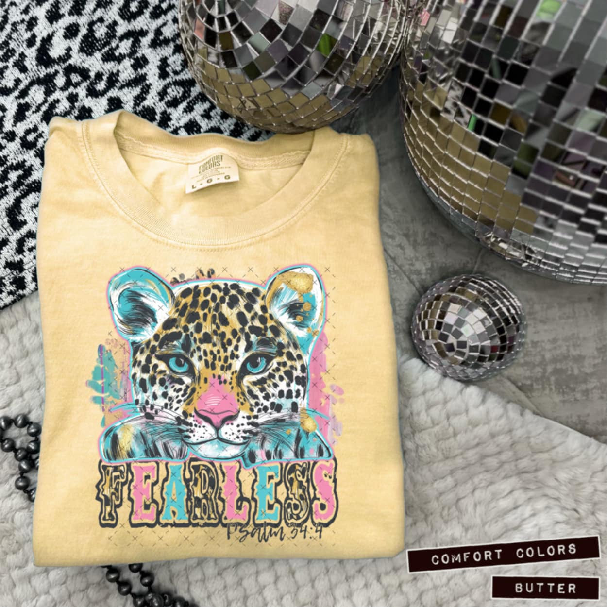 Fearless leopard (SSD) 99387 DTF transfer – Mud & Grace Transfers