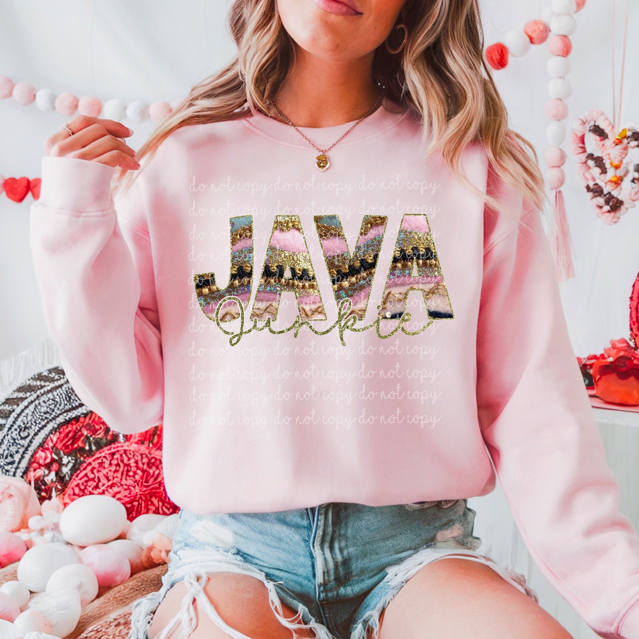 Java Junkie 117478 DTF Transfer – Mud & Grace Transfers