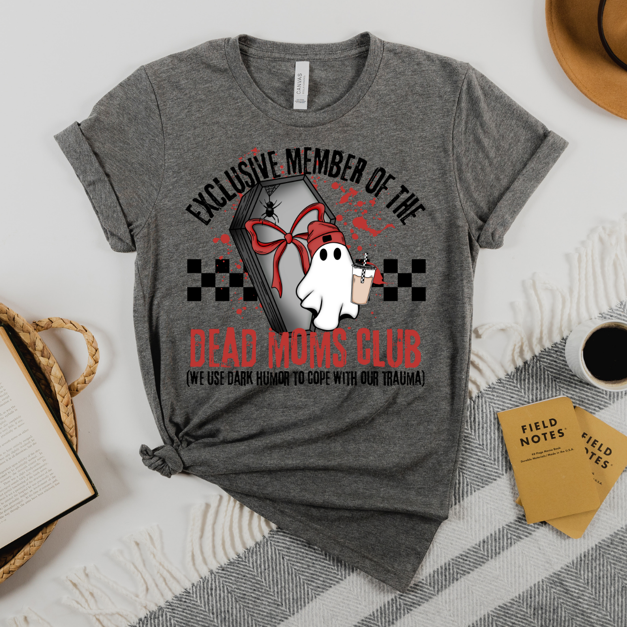 Exclusive Member Of The Dead Moms Members Club (Black) 68617 DTF Trans ...