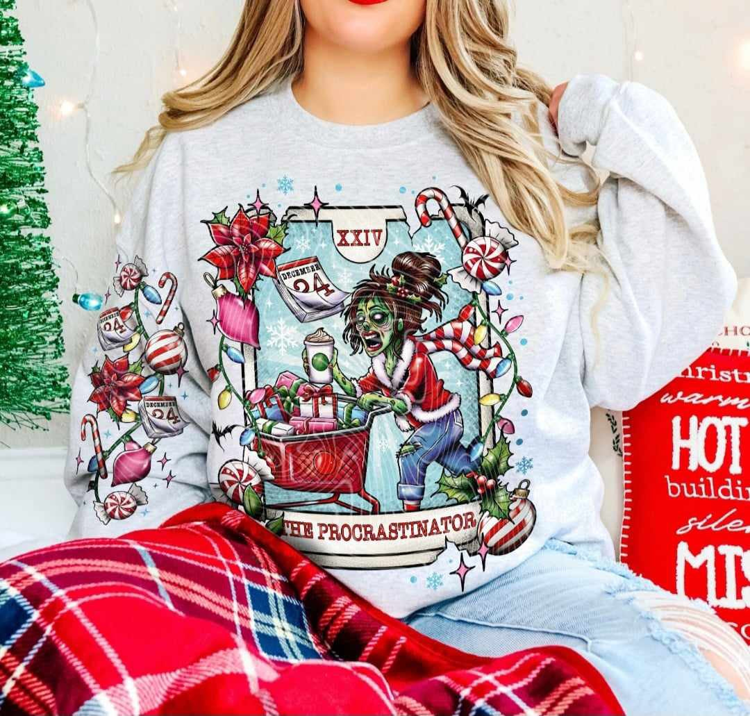 The procrastiner SLEEVE ONLY (gravitee) 65517 DTF transfer – Mud ...