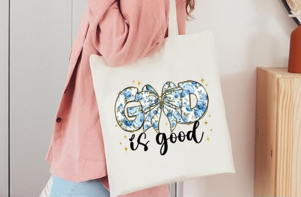 God is good blue 75964 DTF transfer – Mud & Grace Transfers