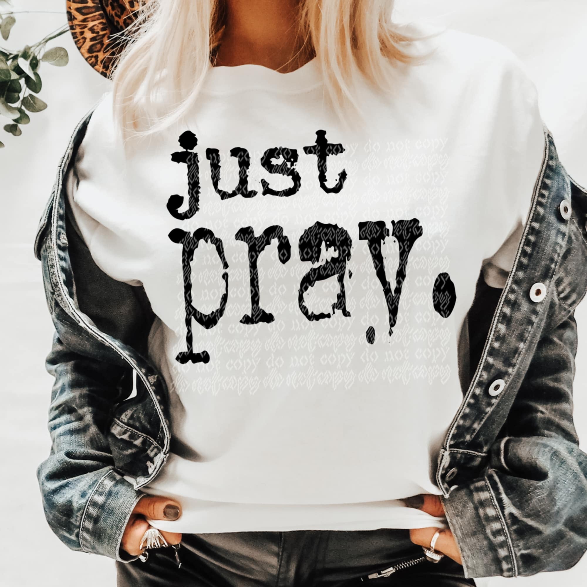 Just pray. (TTD) 92403 DTF transfer – Mud & Grace Transfers