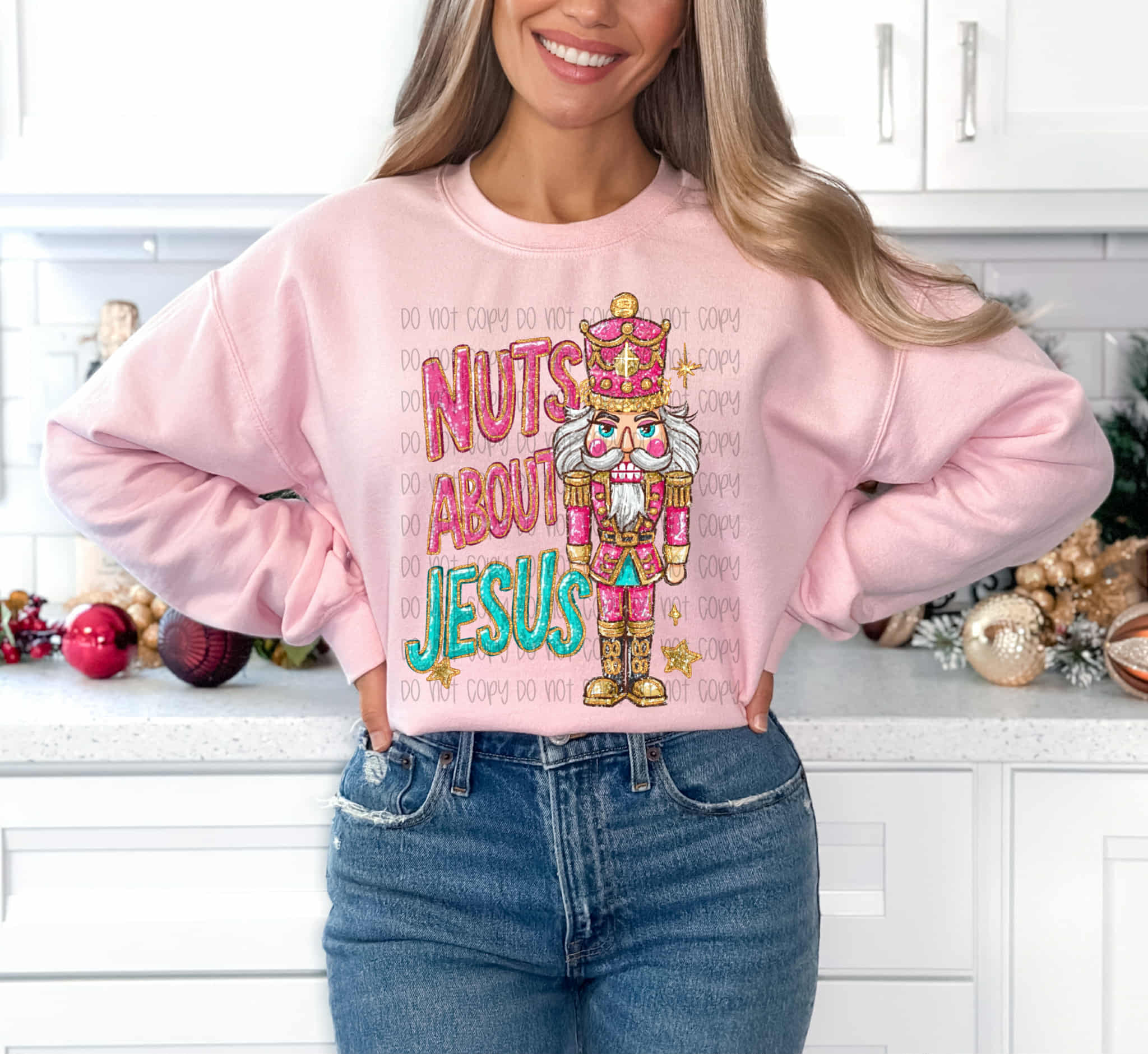 Nuts about Jesus nutcracker (SSD) DTF transfer – Mud & Grace Transfers