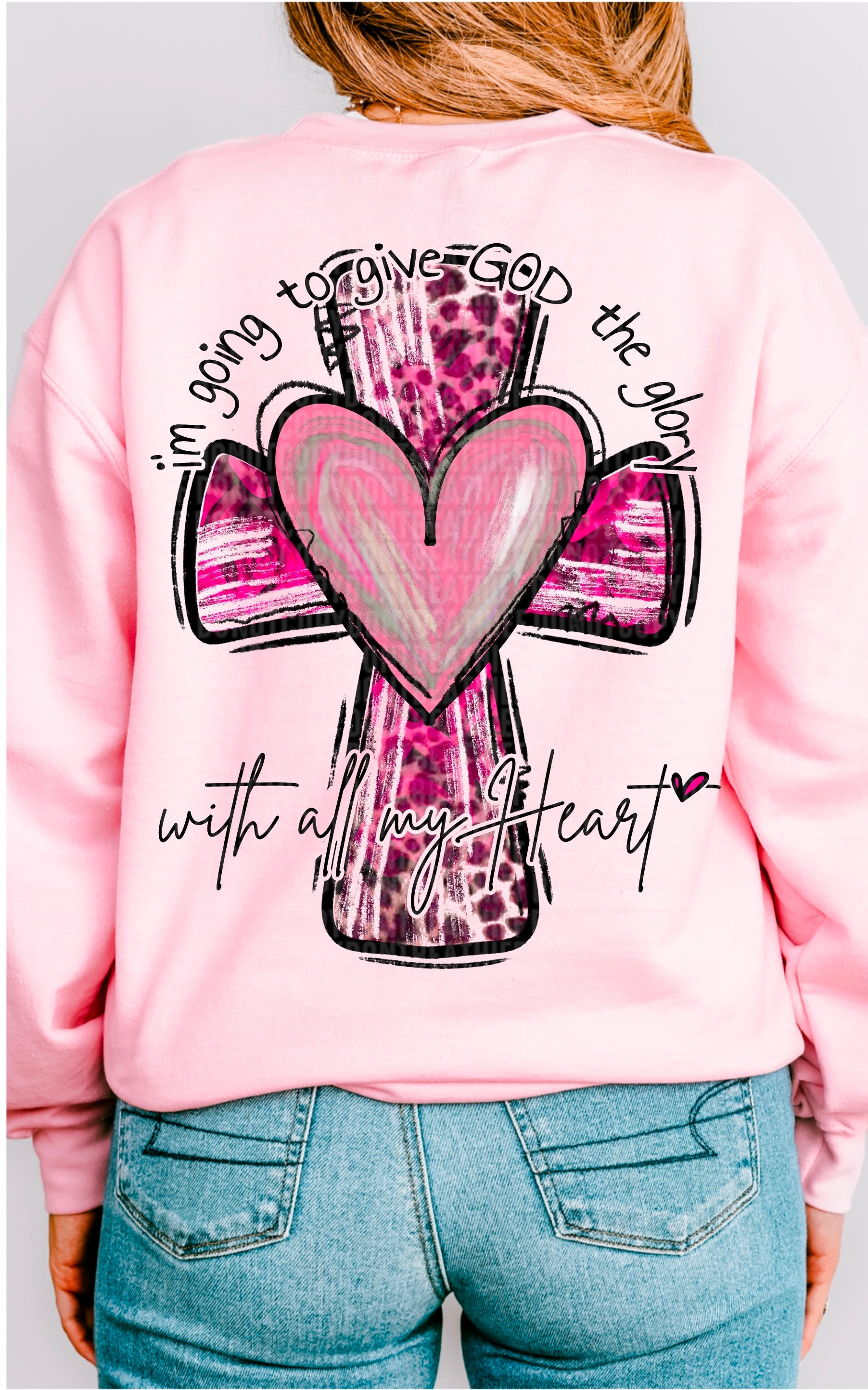 I’m going to give god the glory black font 93673 DTF transfer – Mud ...