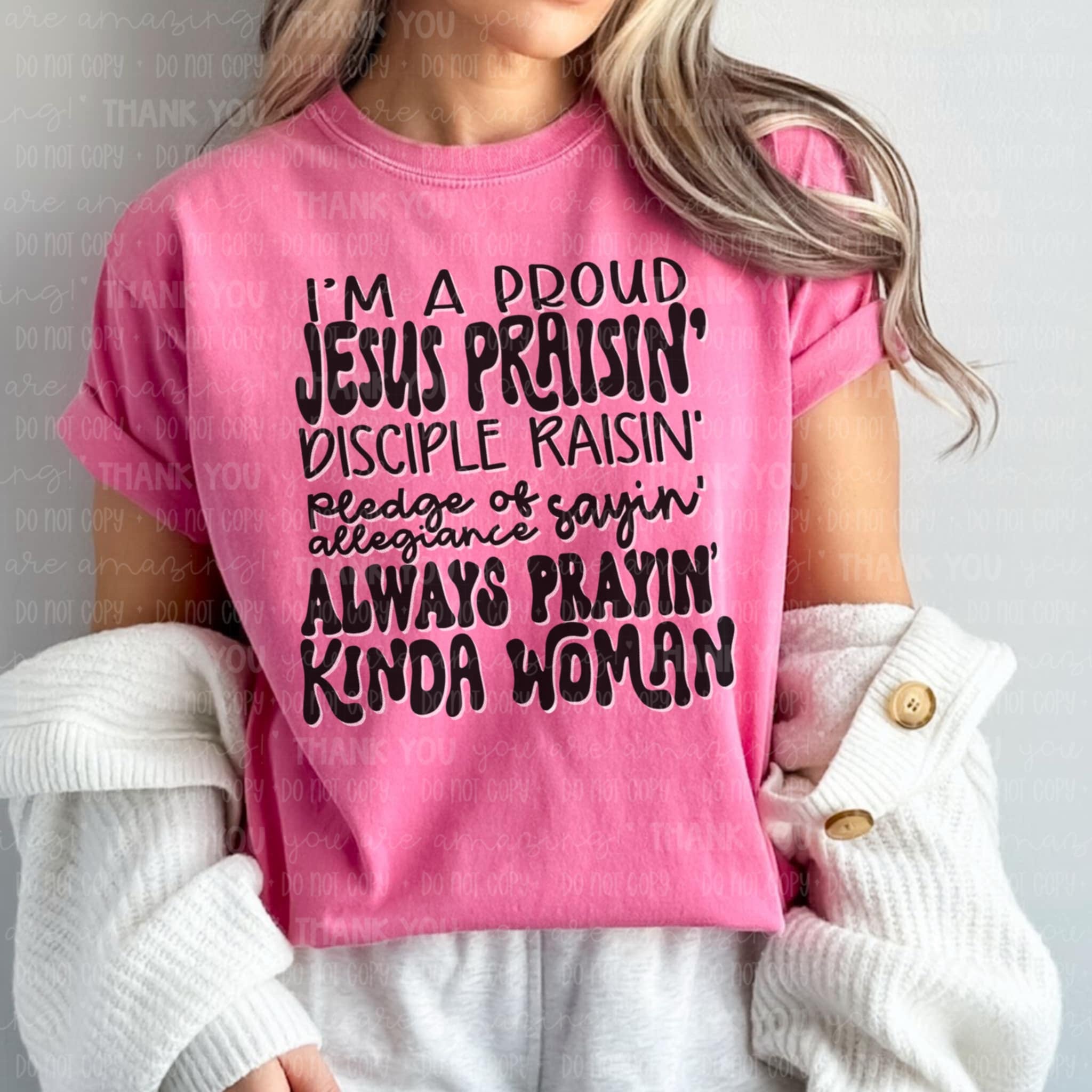 I’m a proud Jesus praise BLACK (SAL) 97698 DTF transfer – Mud & Grace ...