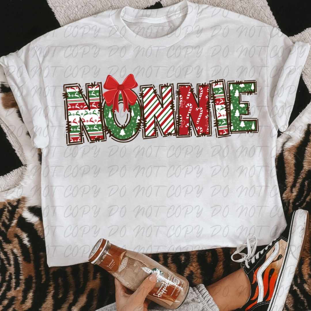 Nonnie wrapping paper font (VINTAGE) 64167 DTF transfer – Mud & Grace ...