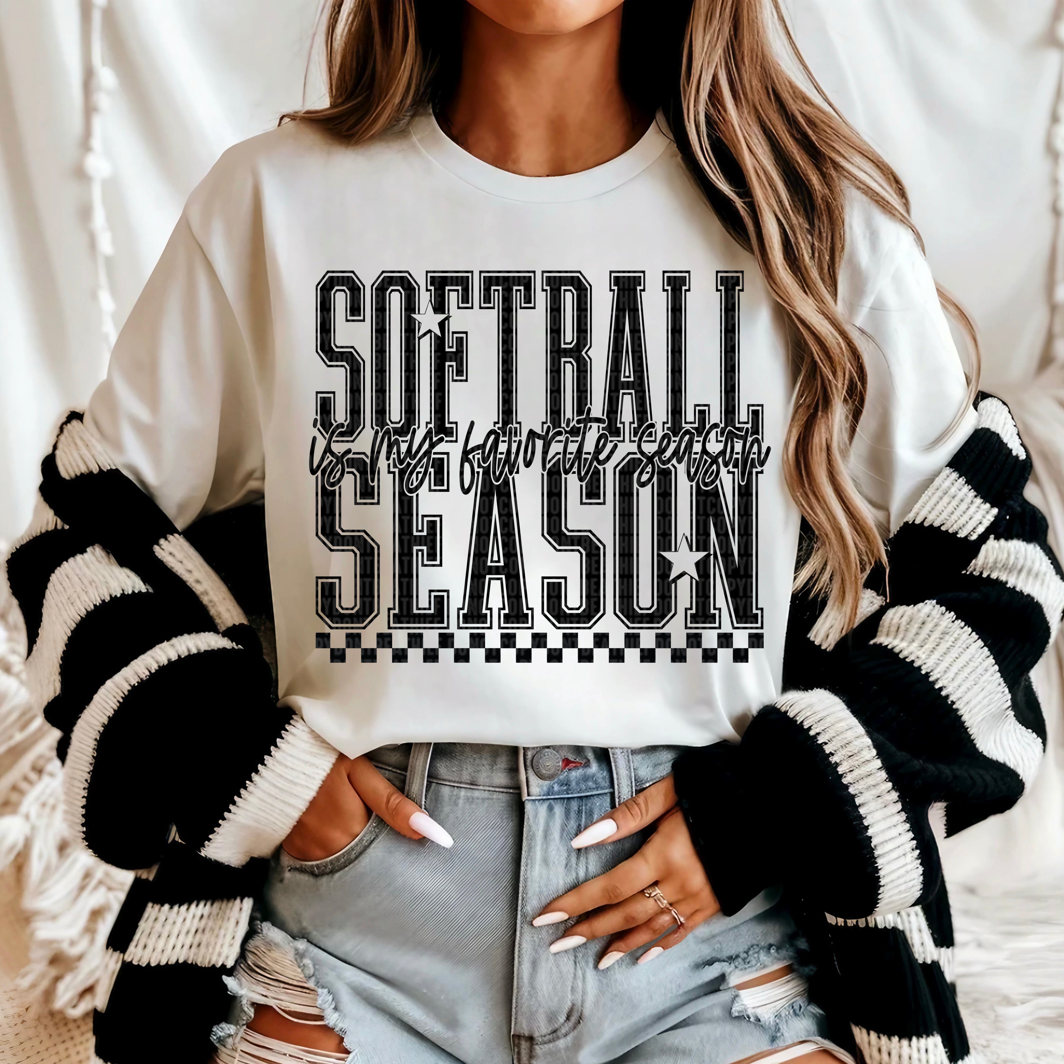 Softball season is my favorite season 95640 DTF transfer – Mud & Grace ...