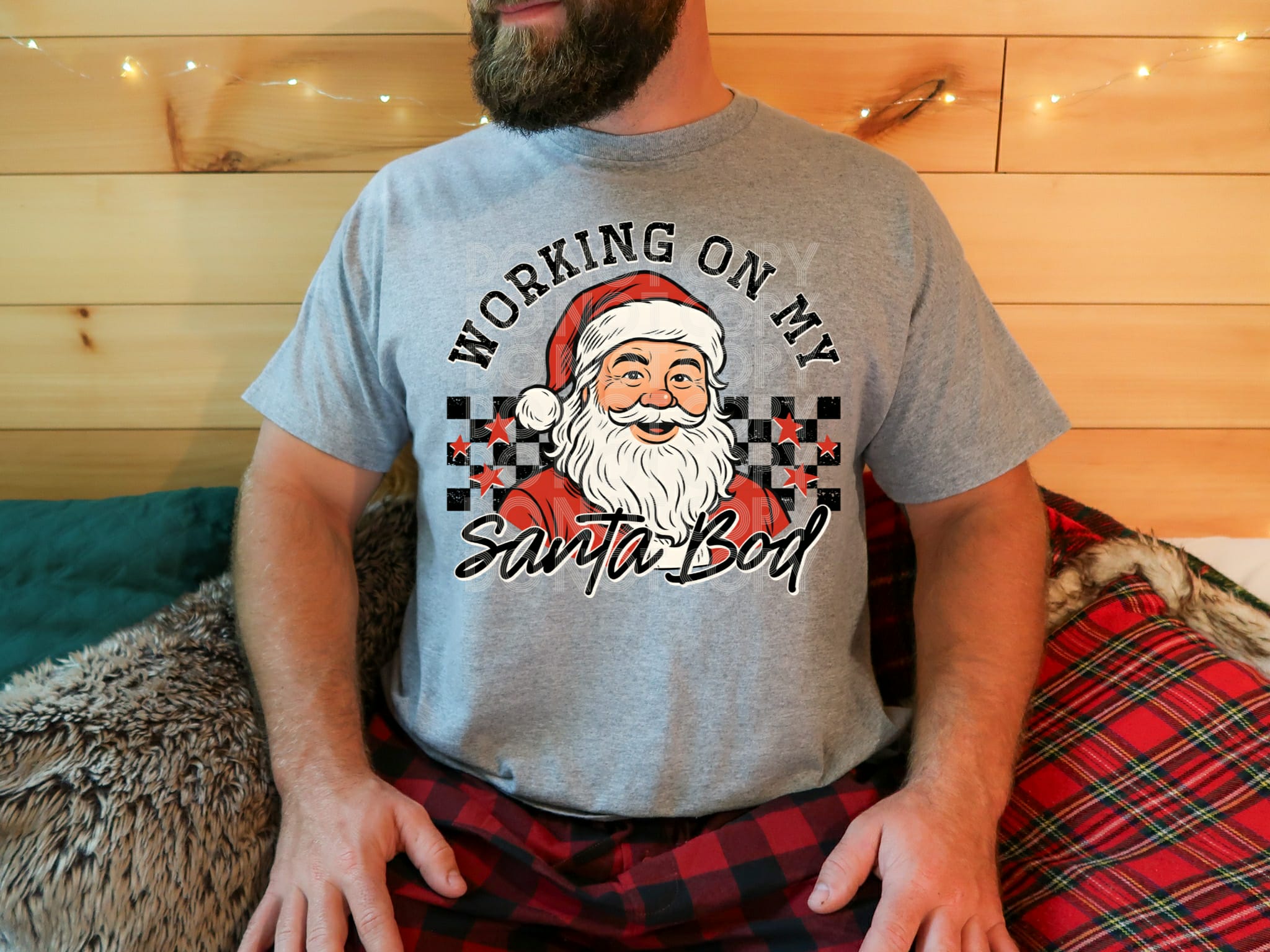Working on my Santa bod (PHDC) DTF transfer – Mud & Grace Transfers