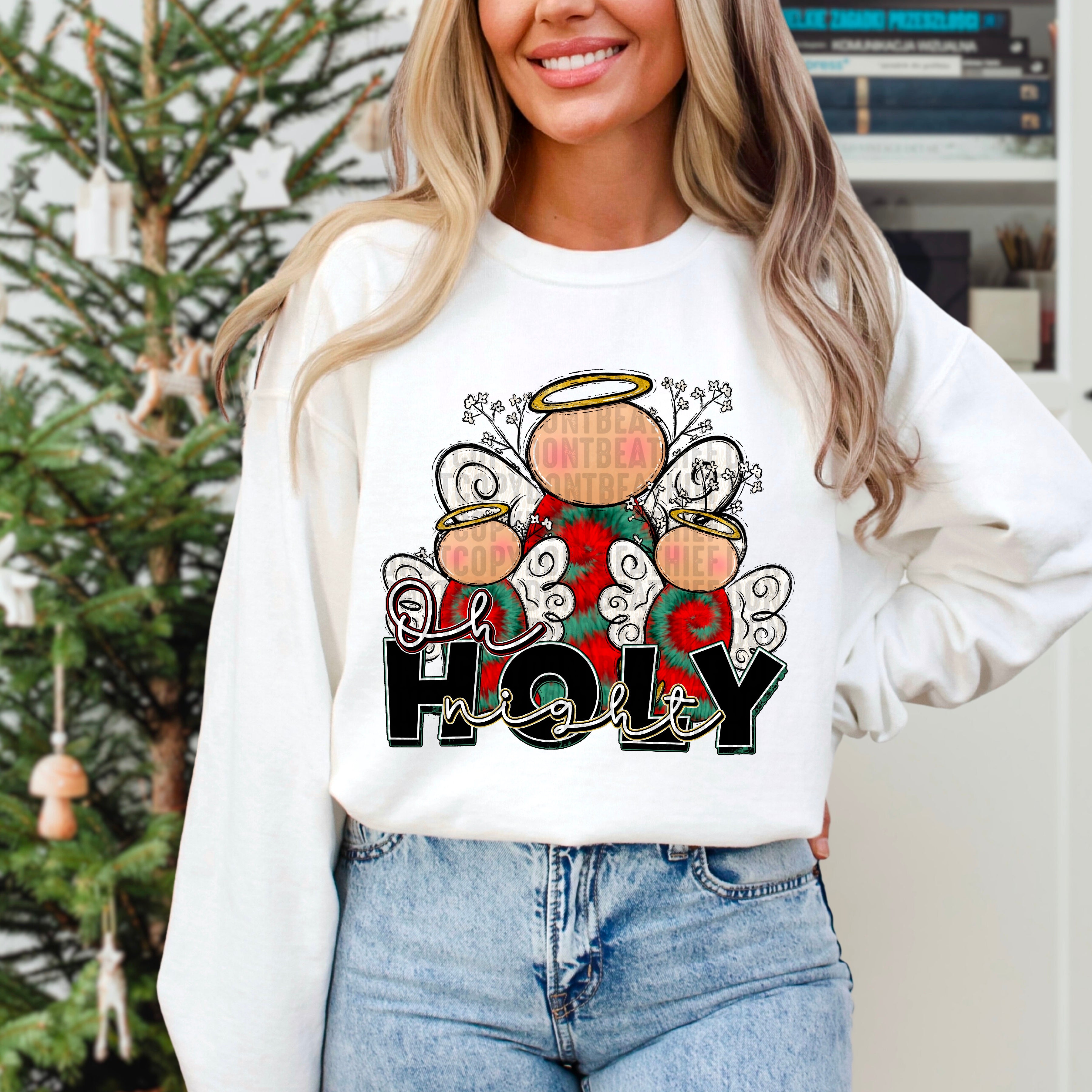 Holy night angels 103640 DTF transfer – Mud & Grace Transfers