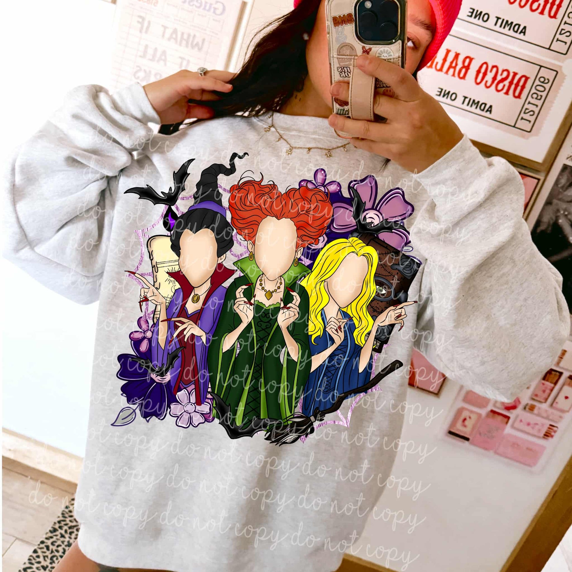 Faceless Witches MMD DTF transfer – Mud & Grace Transfers