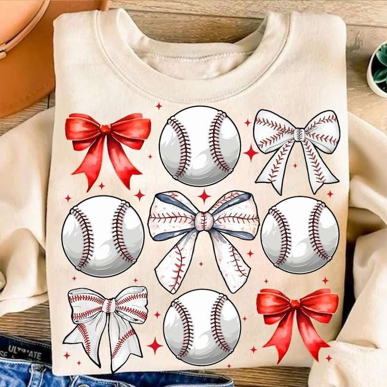 Coquette baseball collage 84377 DTF transfer – Mud & Grace Transfers