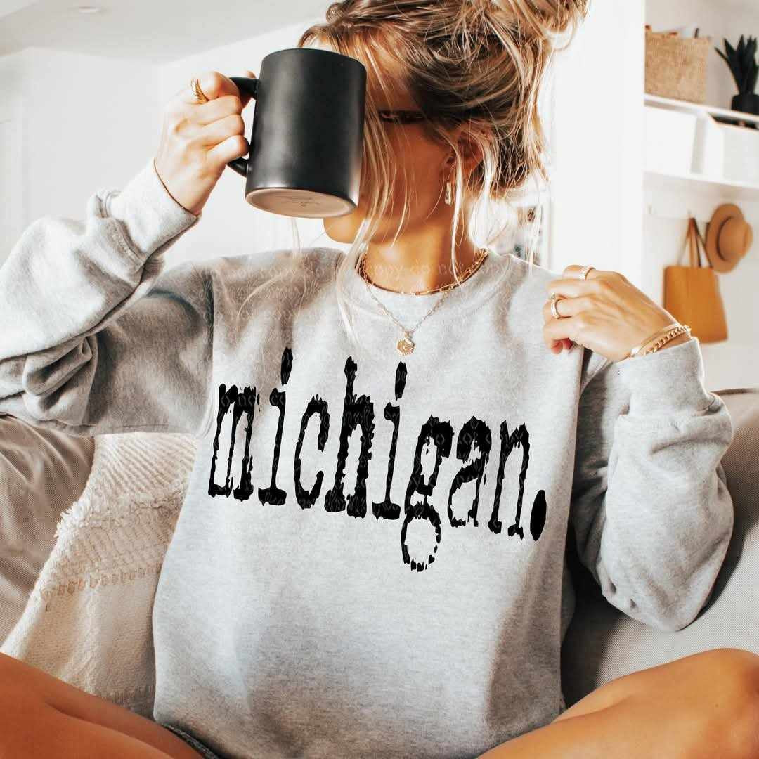 Michigan. (TTD) 80818 DTF transfer – Mud & Grace Transfers