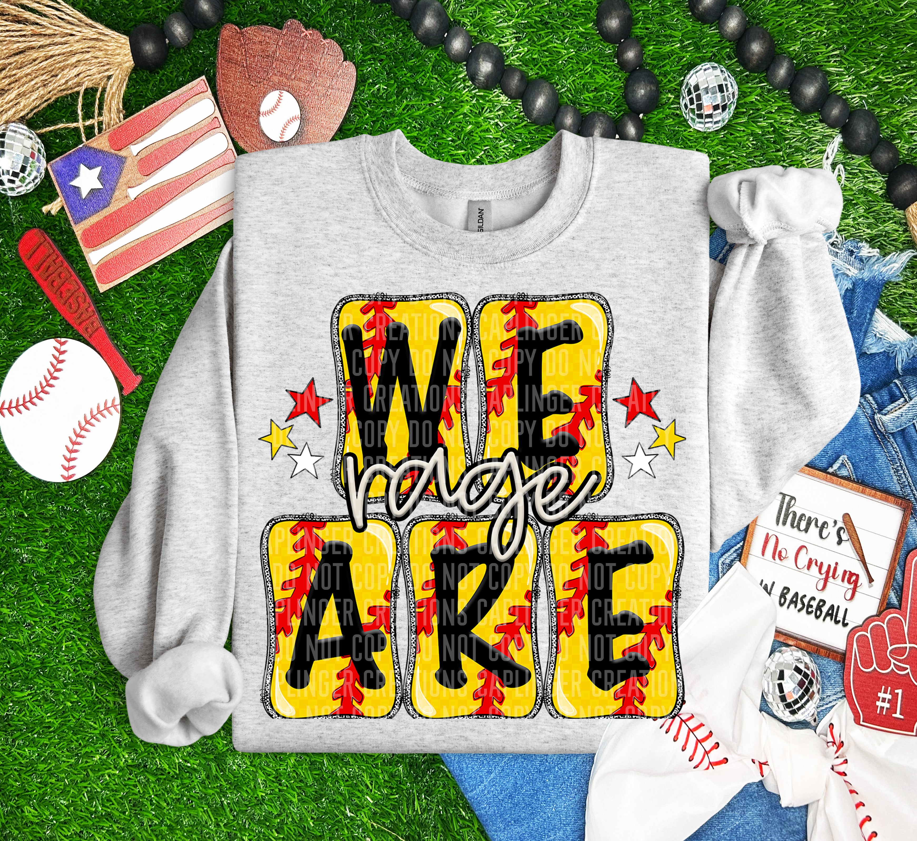 We Are Rage Softball Boxed (Caplinger) DTF transfer – Mud & Grace Transfers