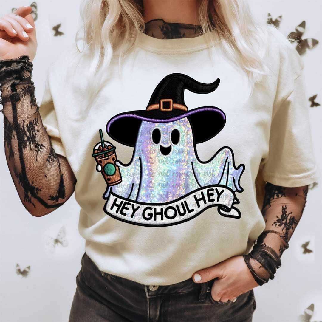 Hey ghoul hey ghost 58750 DTF transfer – Mud & Grace Transfers