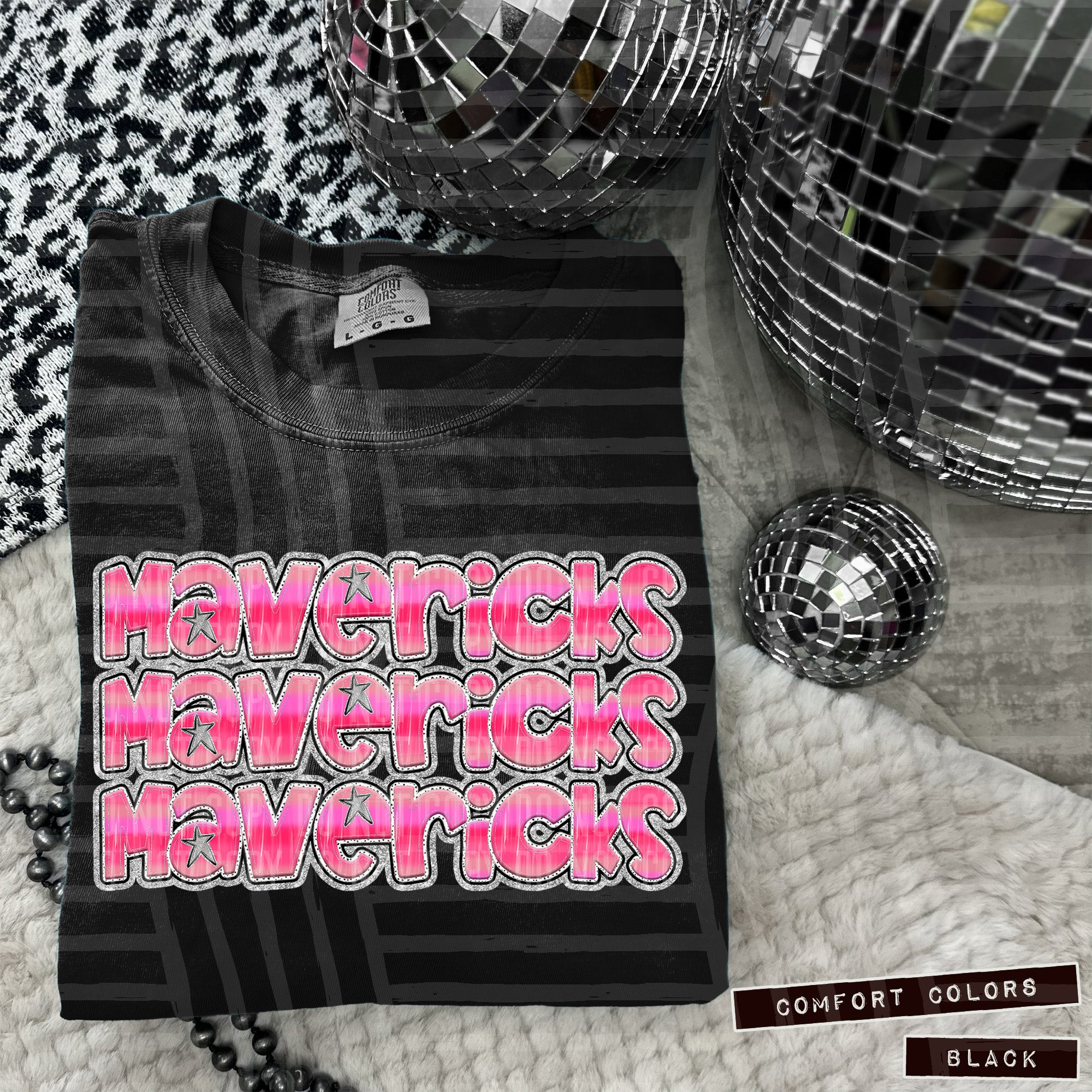 Mavericks Pink Stacked (Caplinger) 101972 DTF transfer – Mud & Grace ...