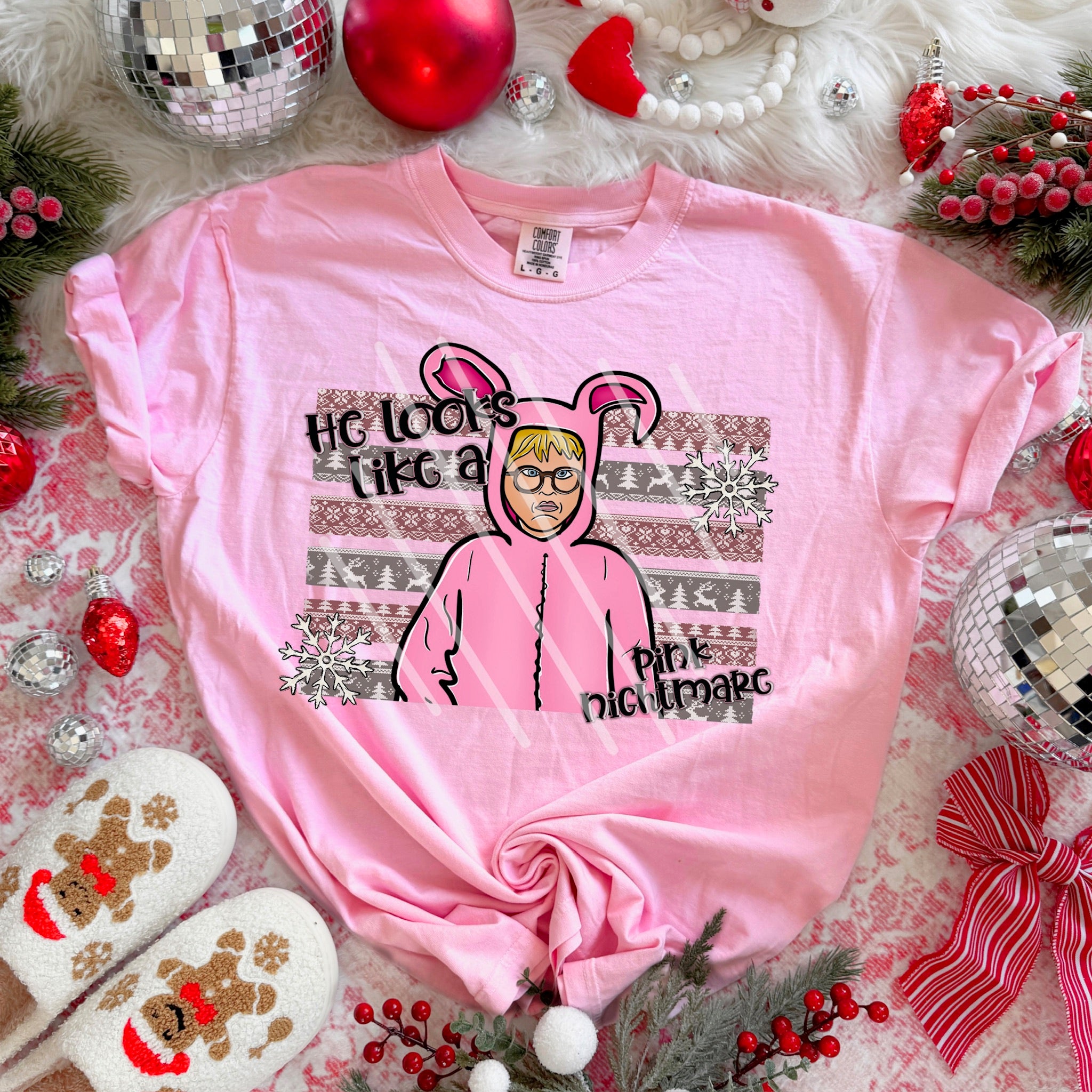 He looks like a pink nightmare bunny costume 113920 DTF transfer – Mud ...
