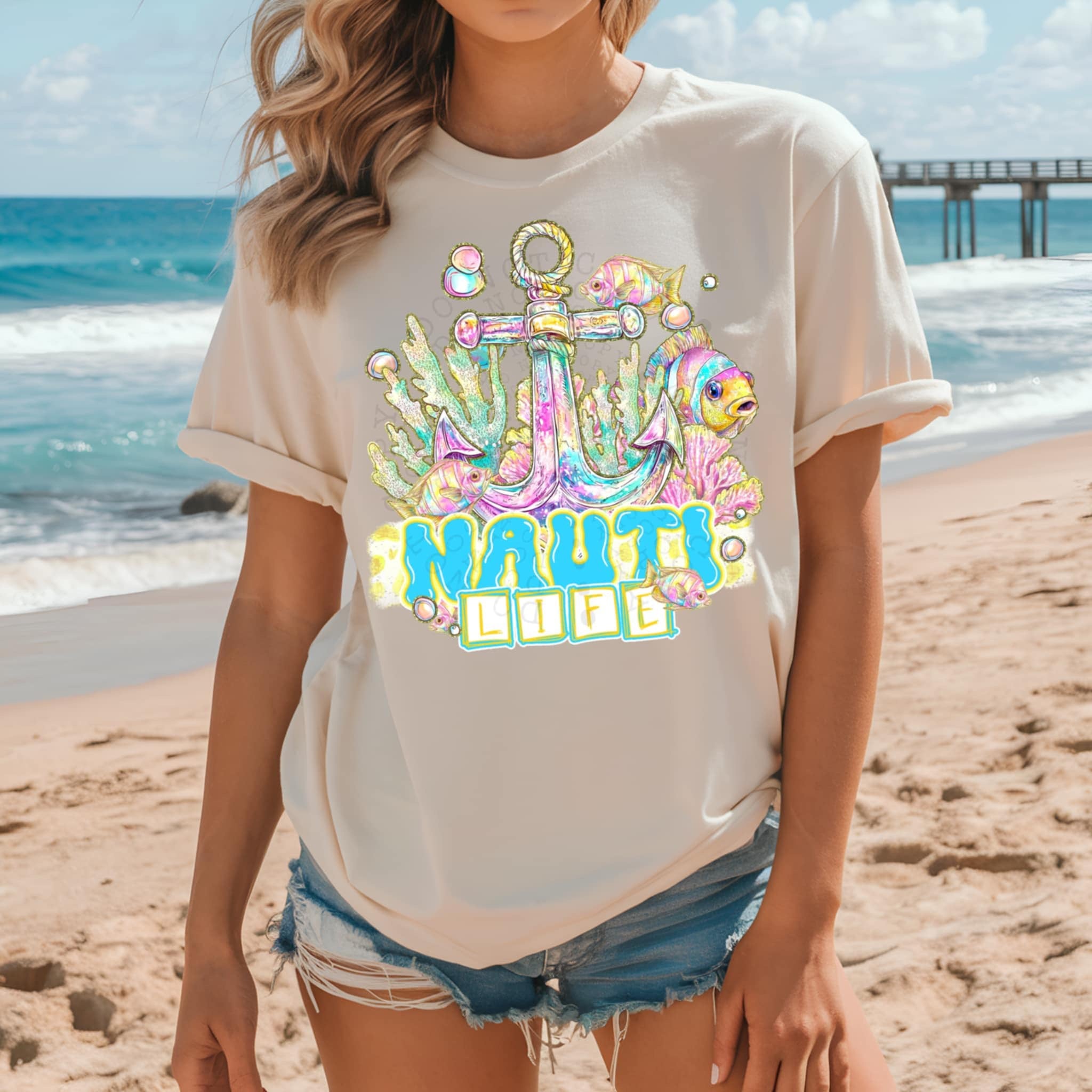 Nauti life anchor (C’s) 97836 DTF transfer – Mud & Grace Transfers