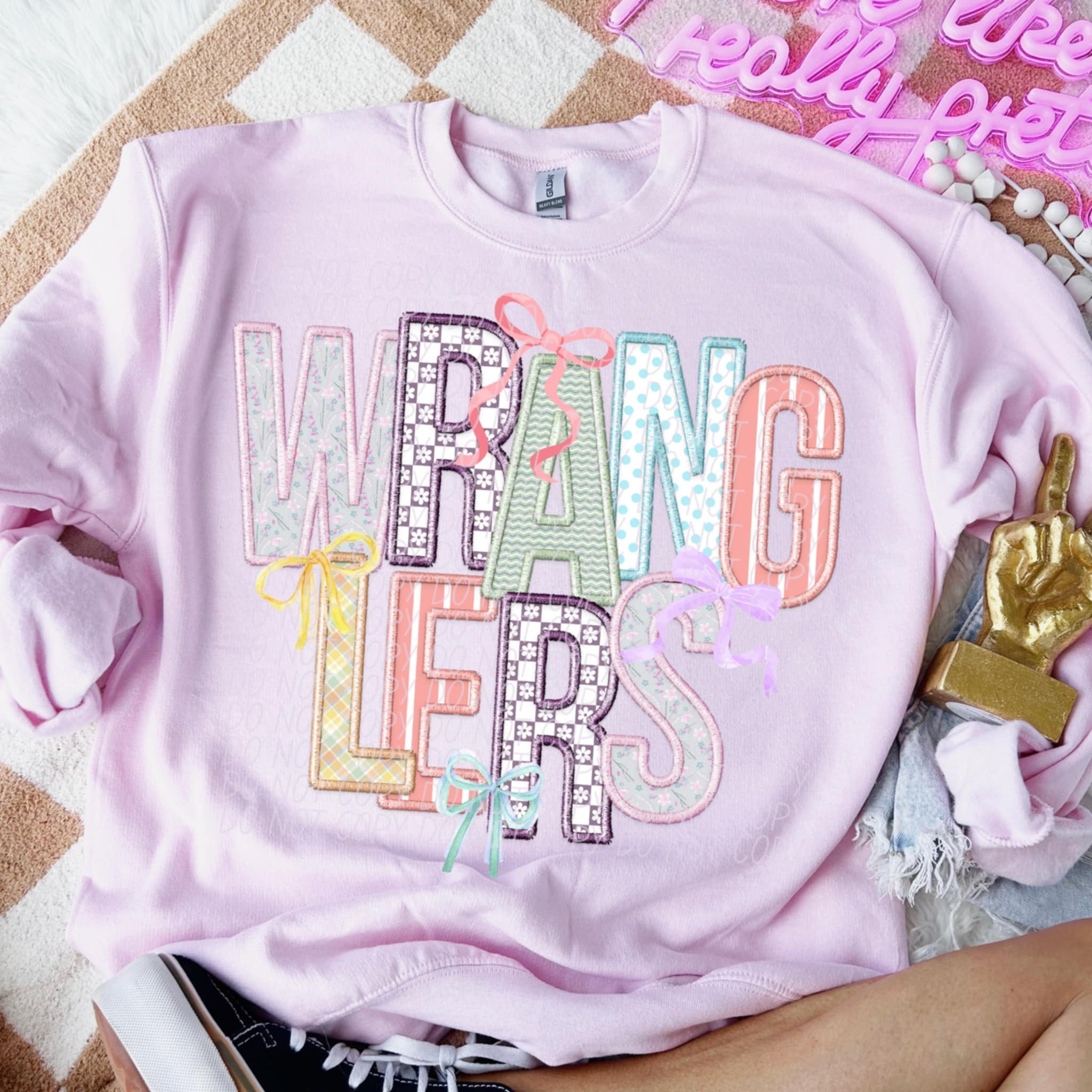 Wranglers Spring Bow Mascots (CITY) 97147 DTF transfer – Mud & Grace ...