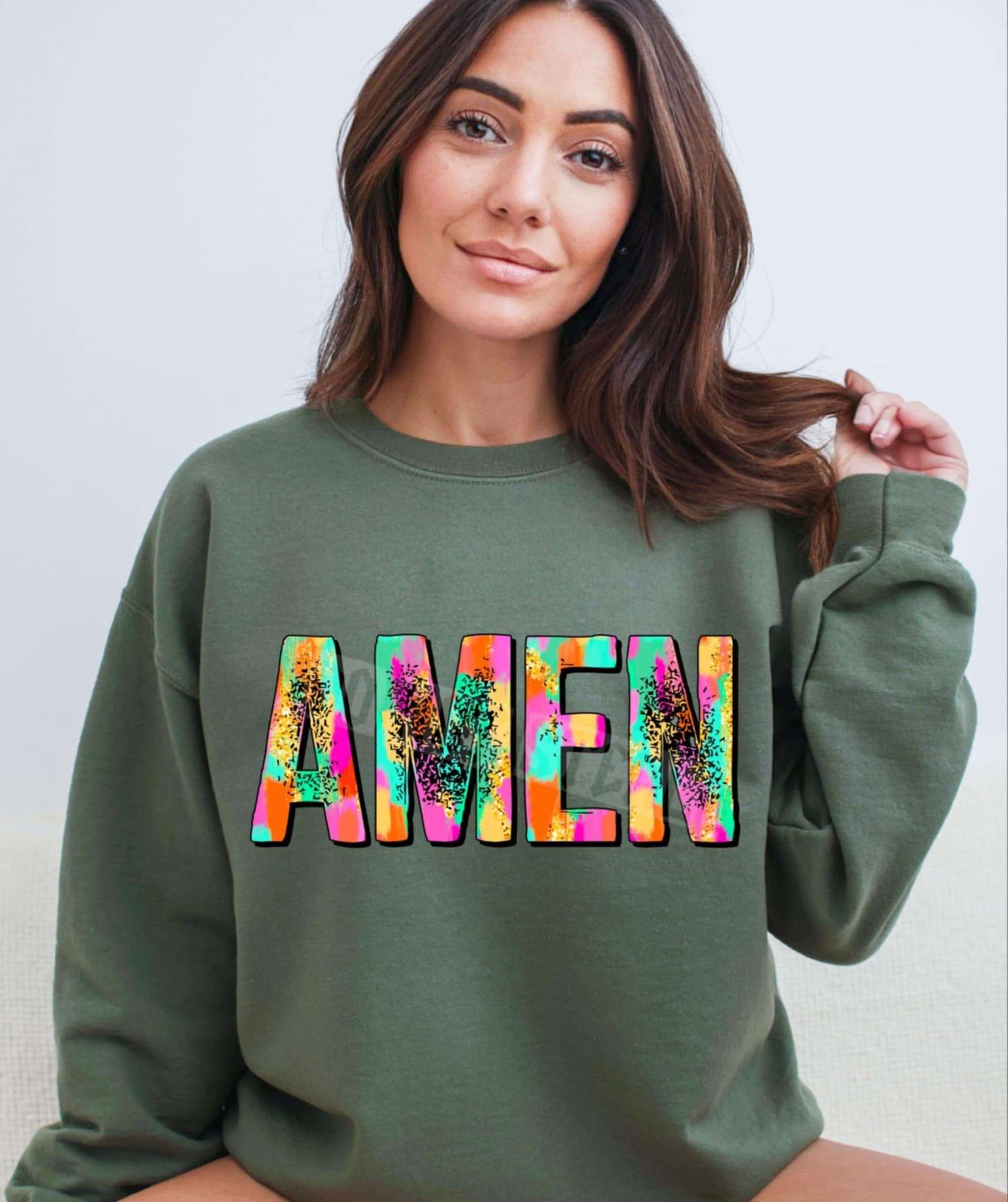 Amen colorful 96625 DTF transfer – Mud & Grace Transfers