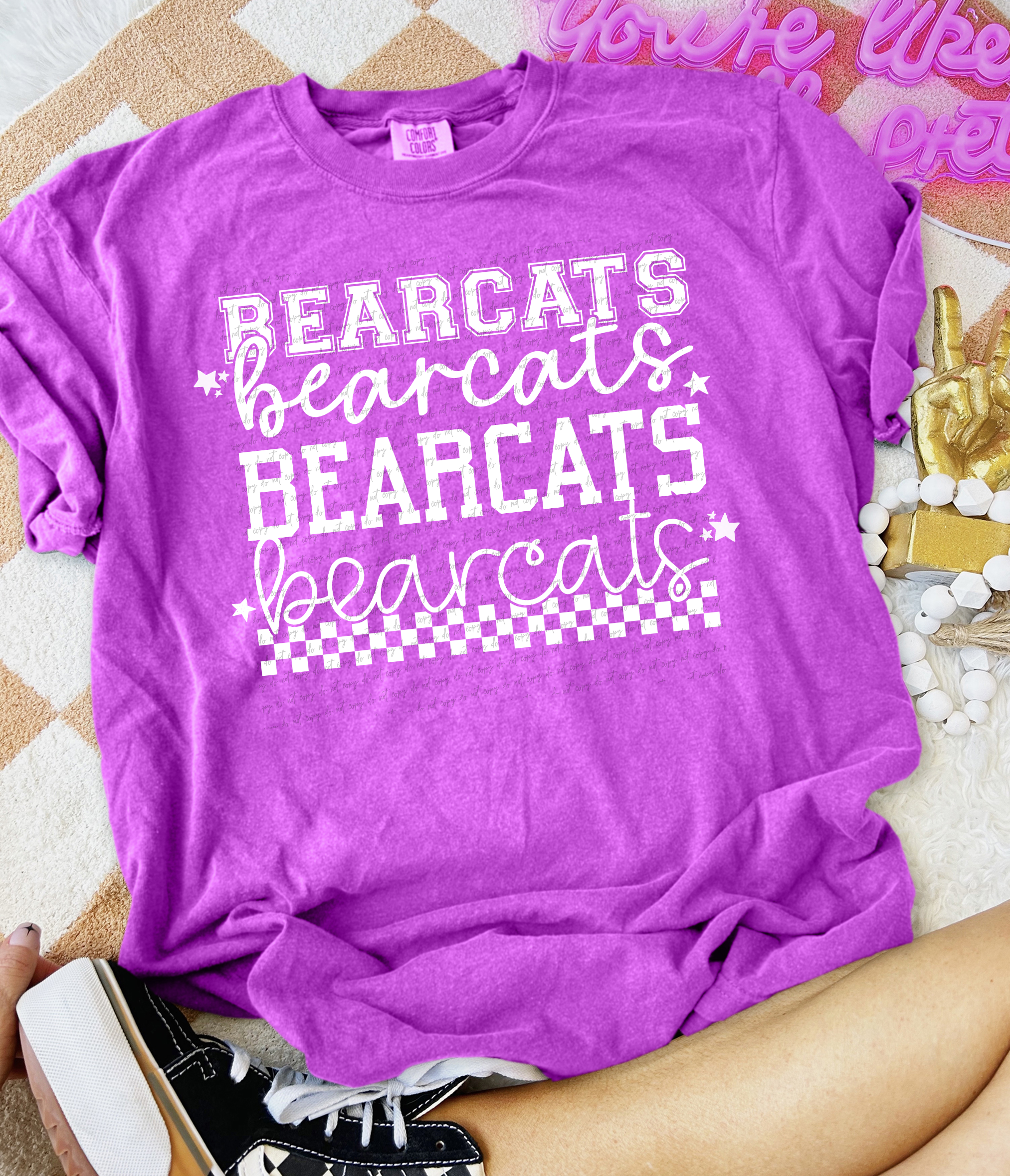 Bearcats Varsity And Cursive Font White 86766 DTF Transfer – Mud ...