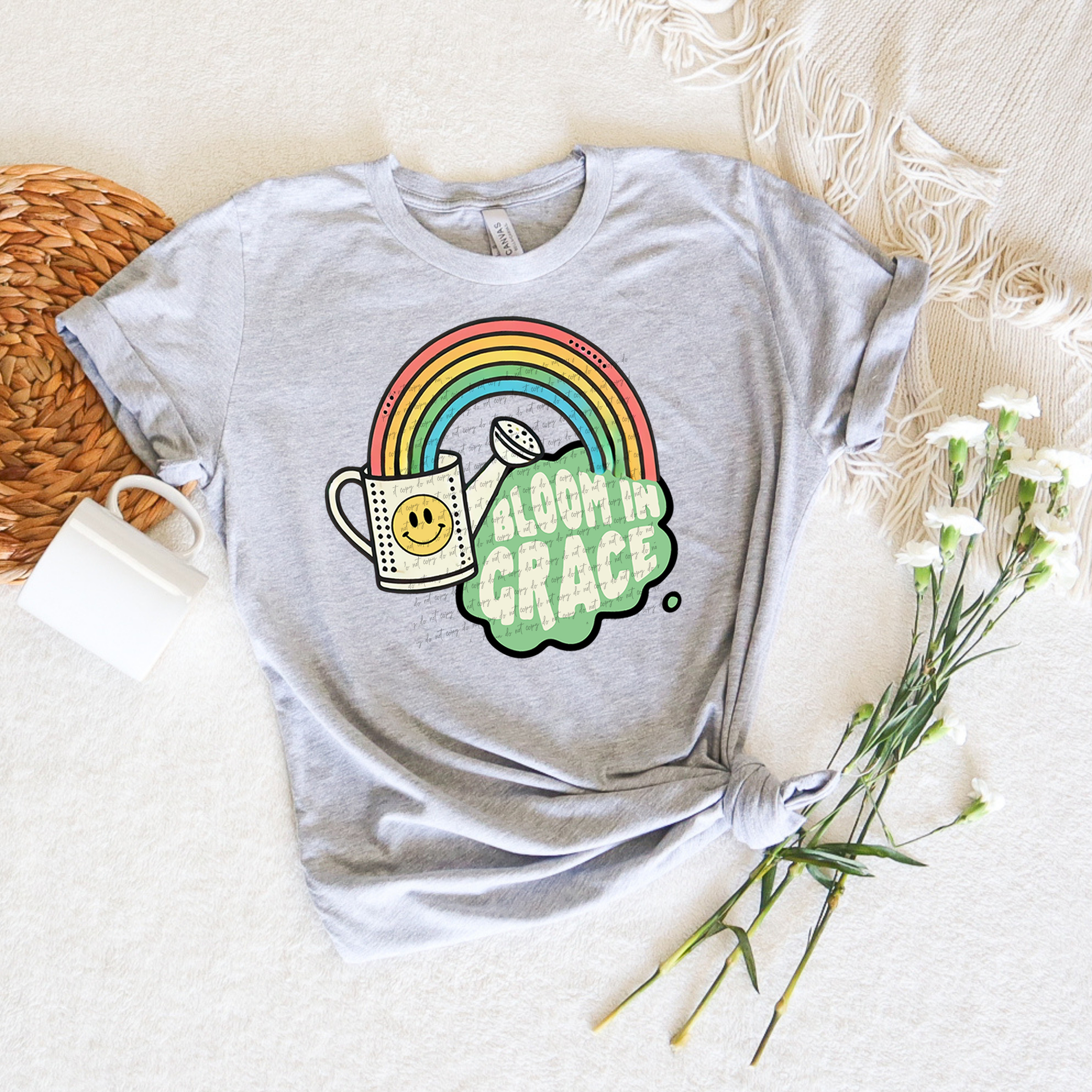 Bloom In Grace Rainbow 46159 DTF transfer – Mud & Grace Transfers