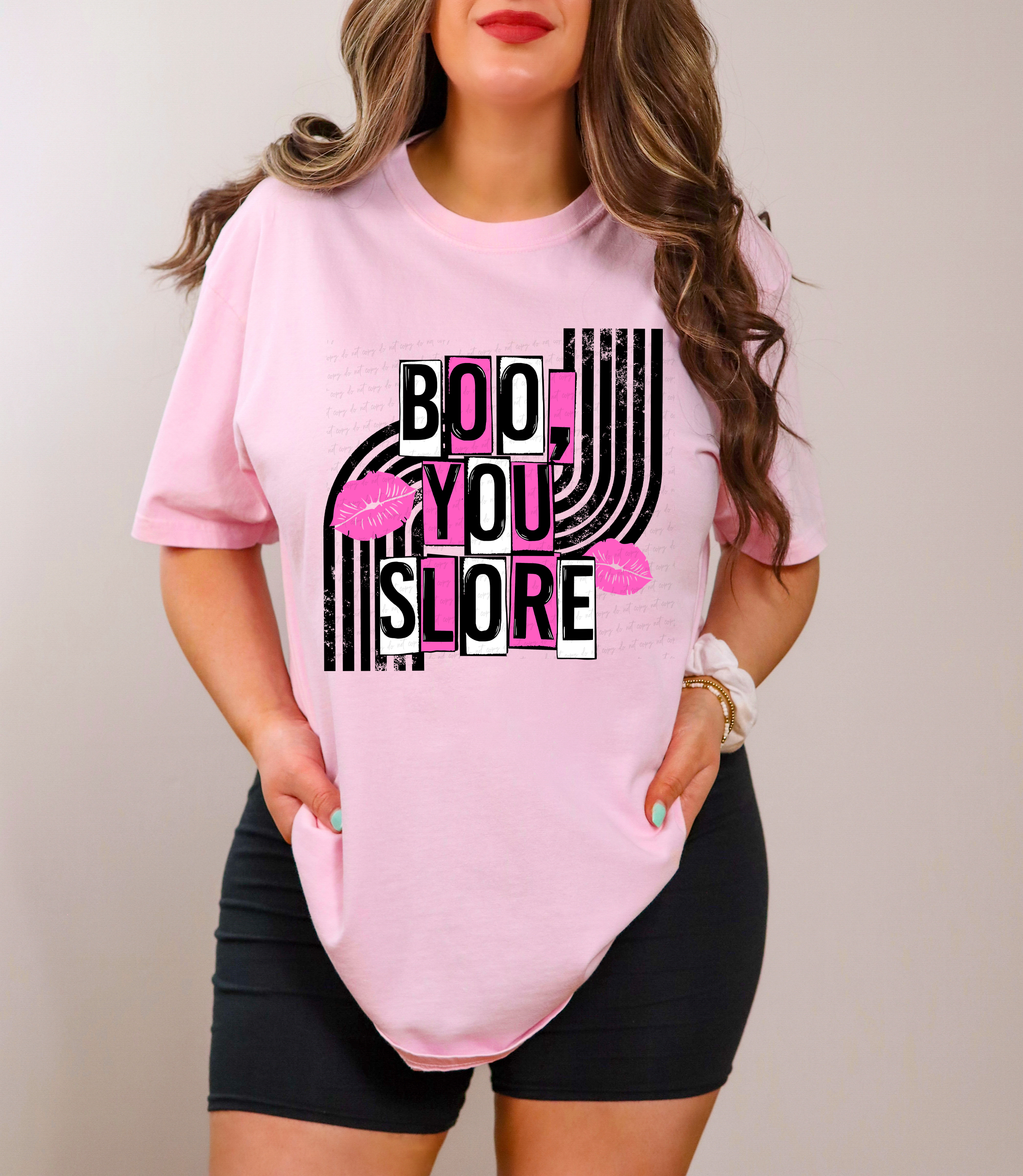 Boo You Slore Pink Kiss Marks 115904 DTF Transfer – Mud & Grace Transfers