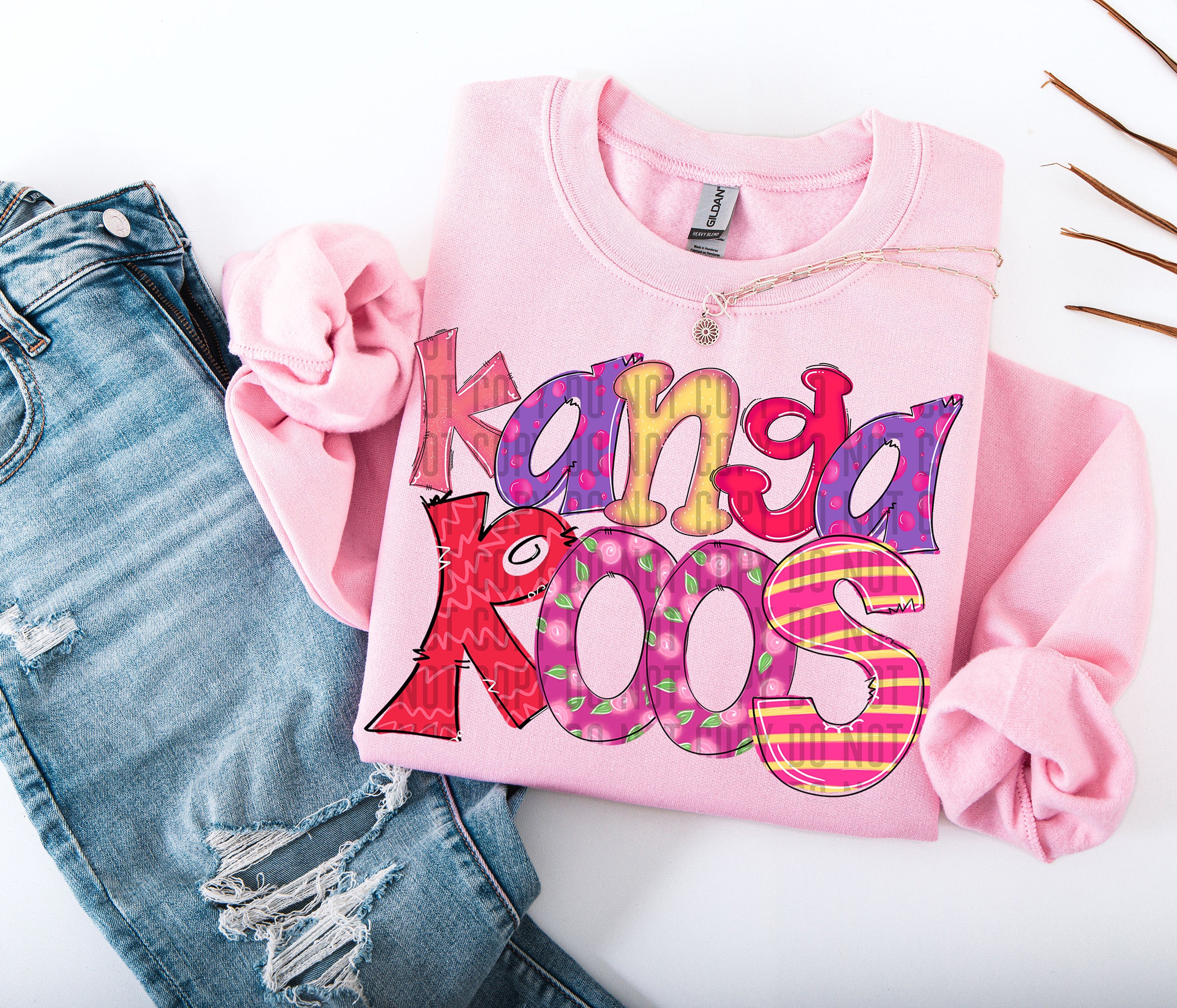 Bright Doodles Kangaroos 71408 DTF transfer – Mud & Grace Transfers