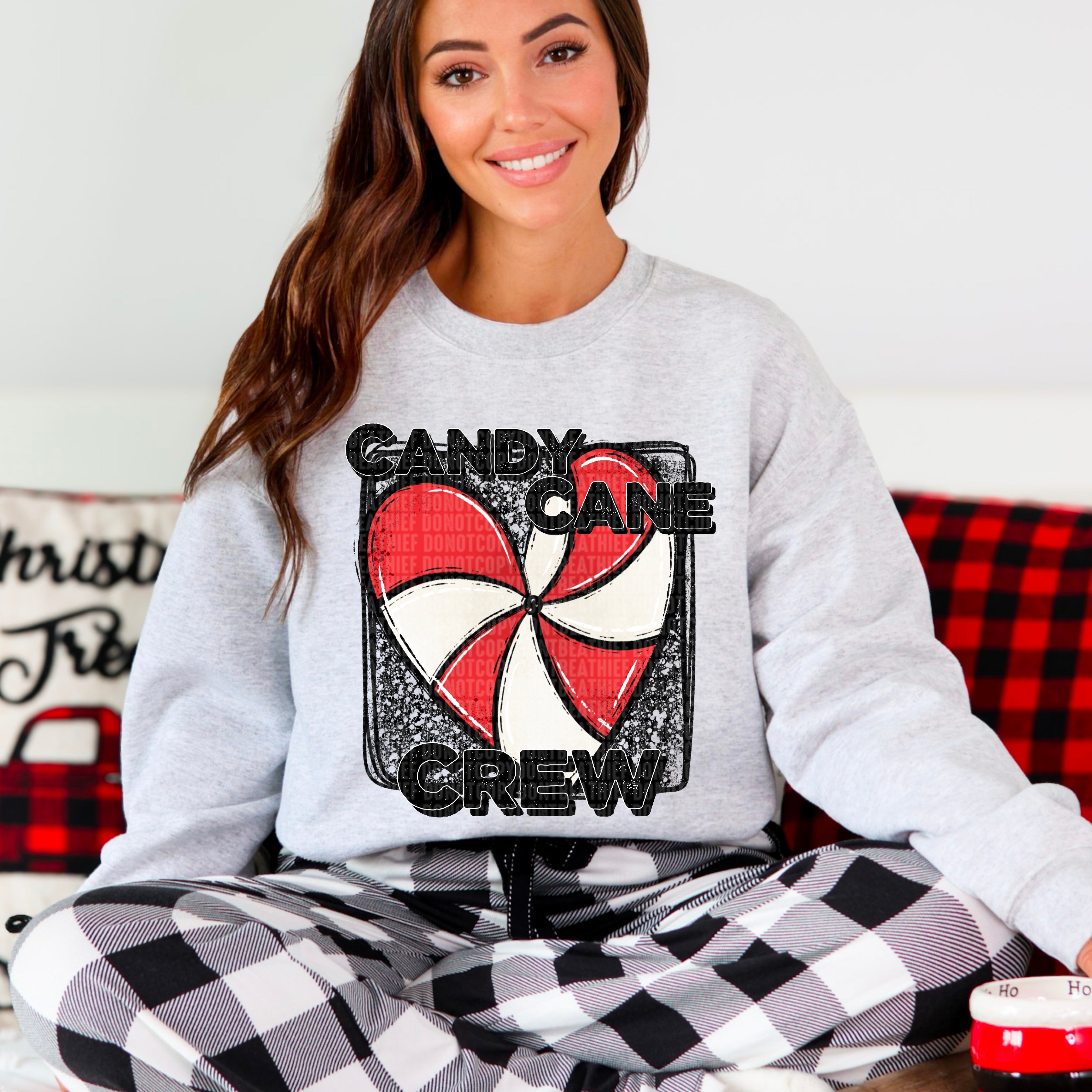 Candy Cane Crew 104056 DTF transfer – Mud & Grace Transfers