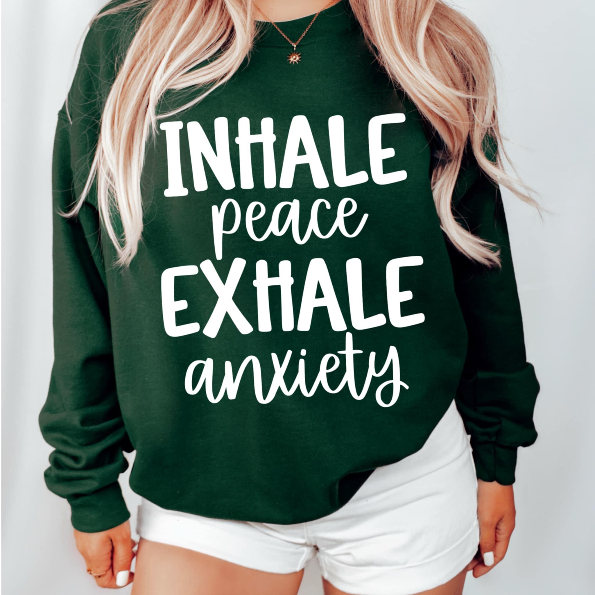 Inhale courage exhale anxiety WHITE (CMLD) 98749 DTF transfer – Mud ...